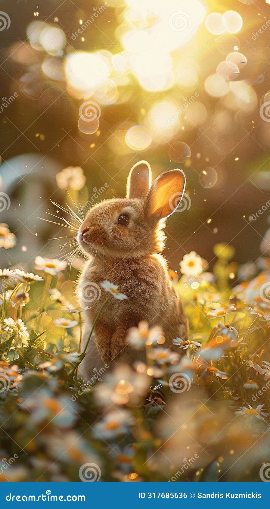A Cute Bunny on the Sun. Generative AI. Stock Illustration ...