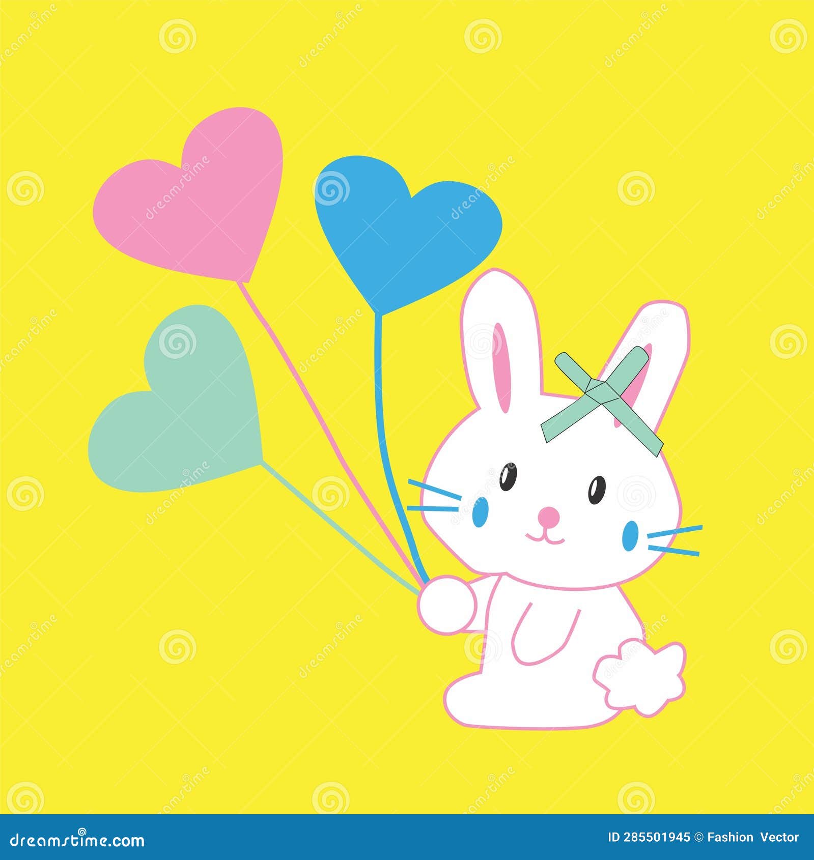 Cute bunny vector art stock vector. Illustration of clip - 285501945
