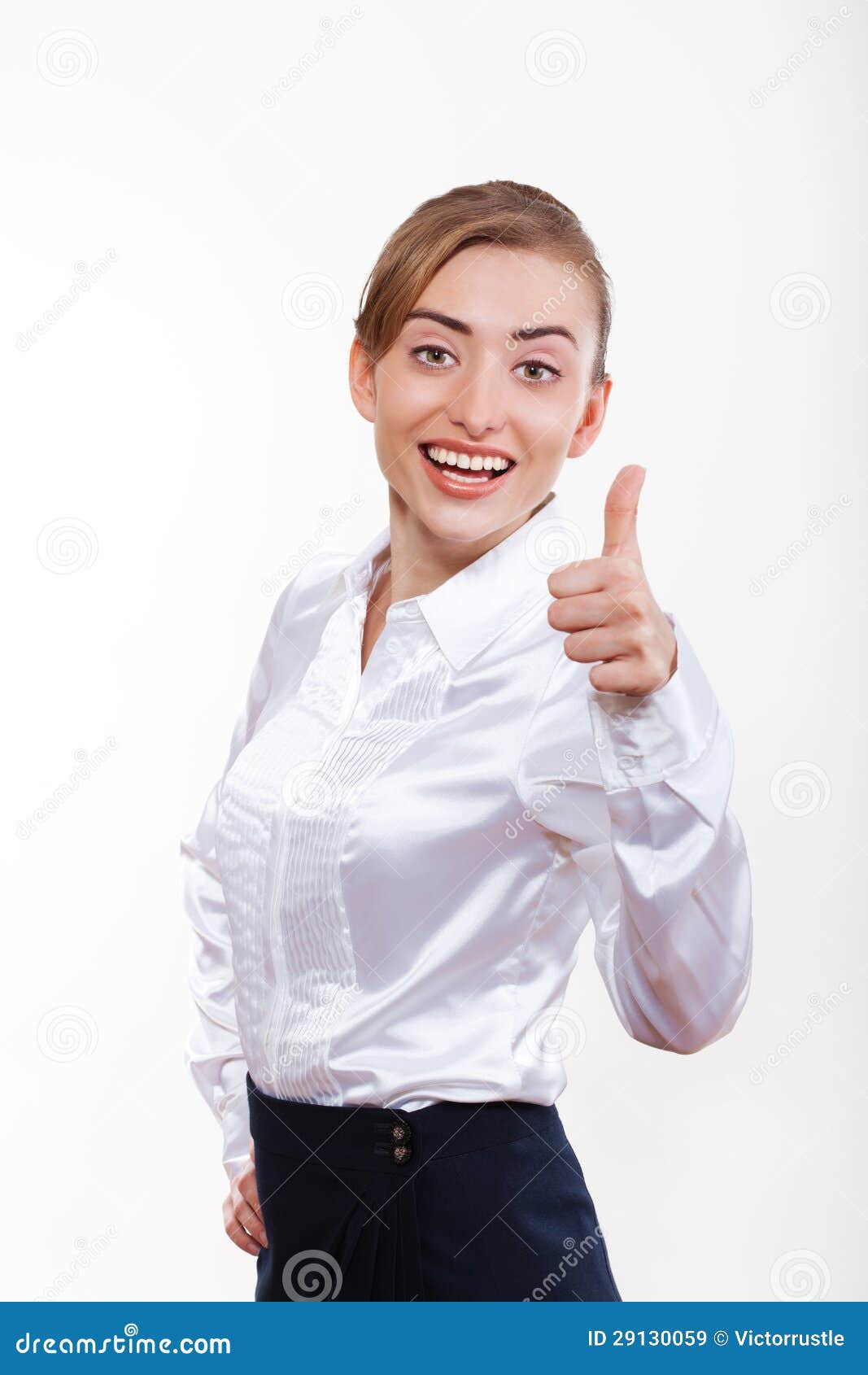 Cute Business Woman Smiling for Your Advertisement Stock Image - Image ...