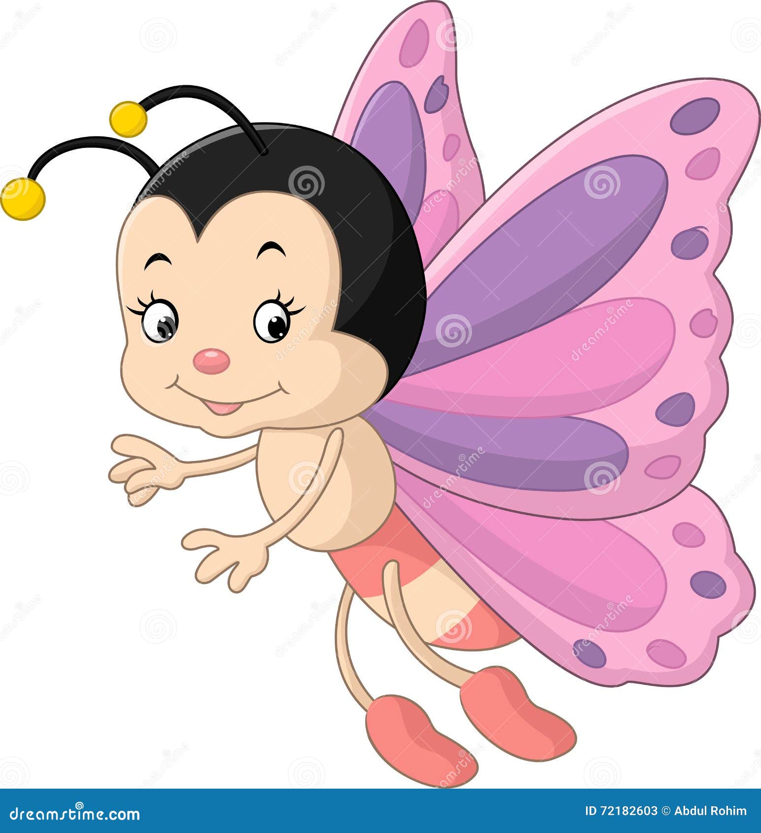 Cute Butterfly Cartoon | CartoonDealer.com #72771213
