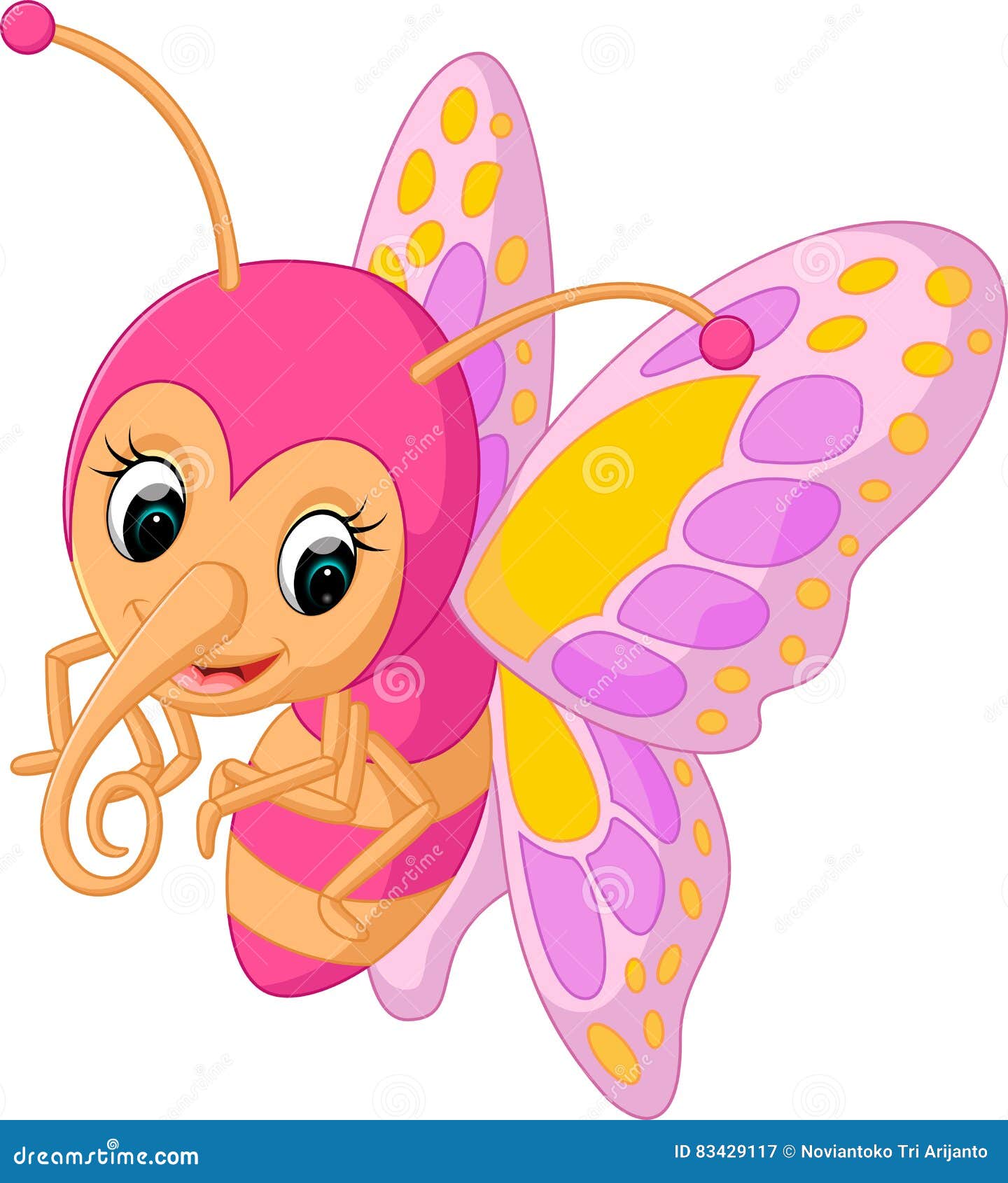 Cute Butterfly Cartoon | CartoonDealer.com #39805835