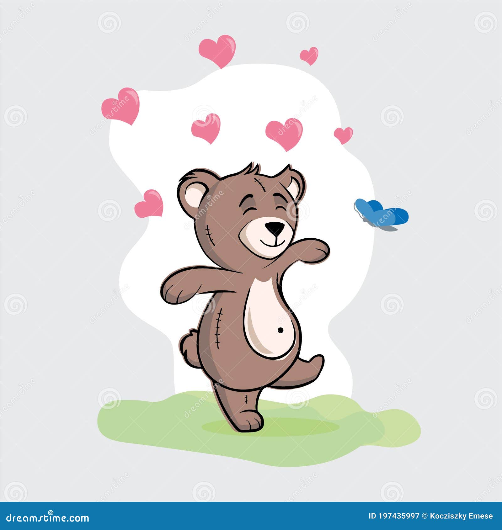 Teddy Bear â€“ Vector Design Stock Illustration - Illustration of ...