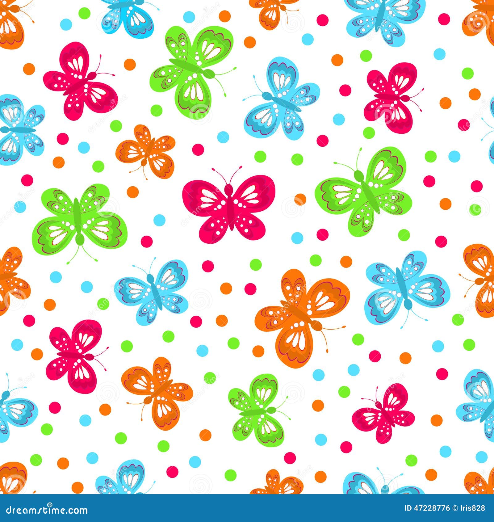 Cute Butterfly Seamless,pattern Stock Vector - Illustration of clip ...