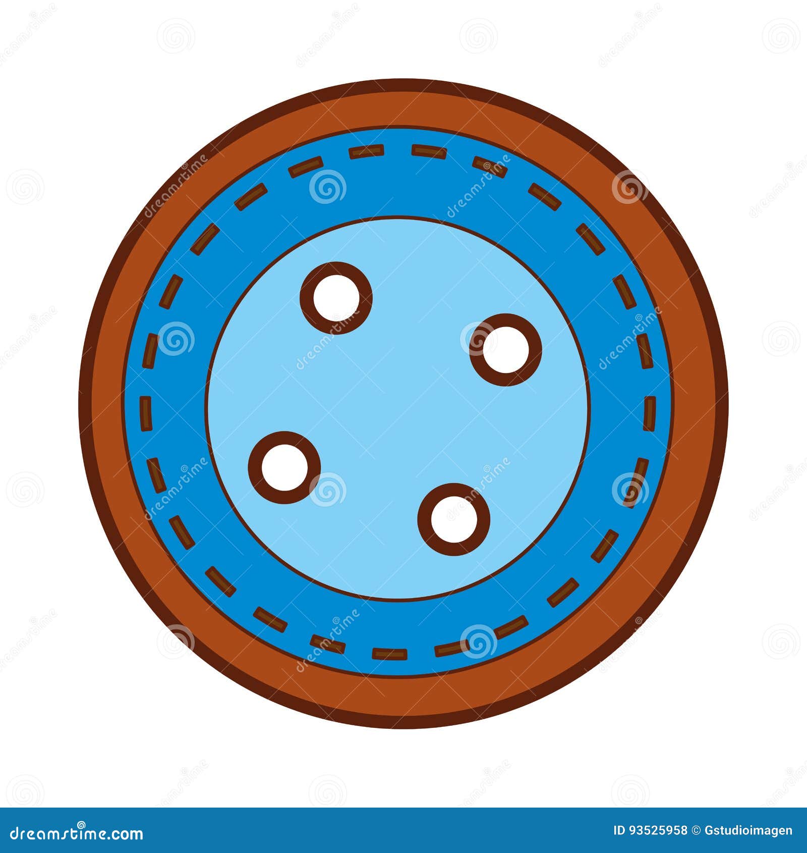 Cute button clothes icon stock vector. Illustration of announcement ...