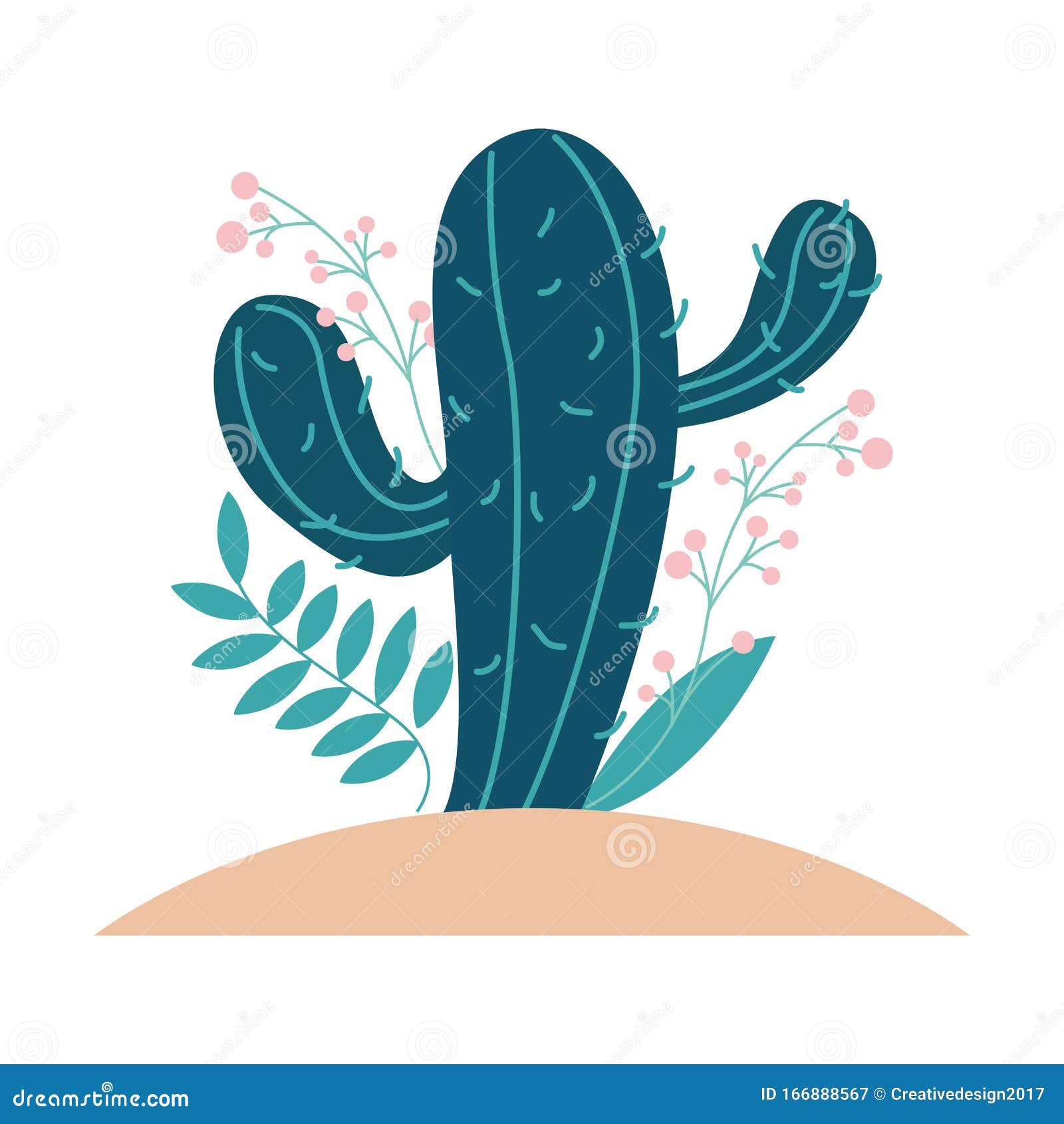 Cute cactus design. vector stock vector. Illustration of graphic ...