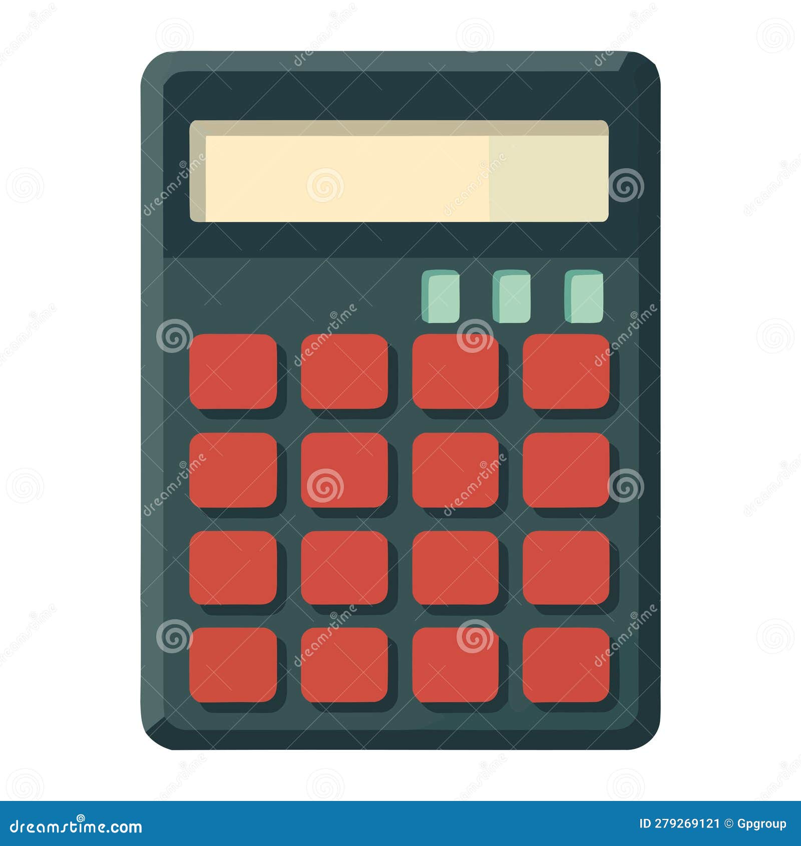 Cute calculator vector stock vector. Illustration of technology - 279269121