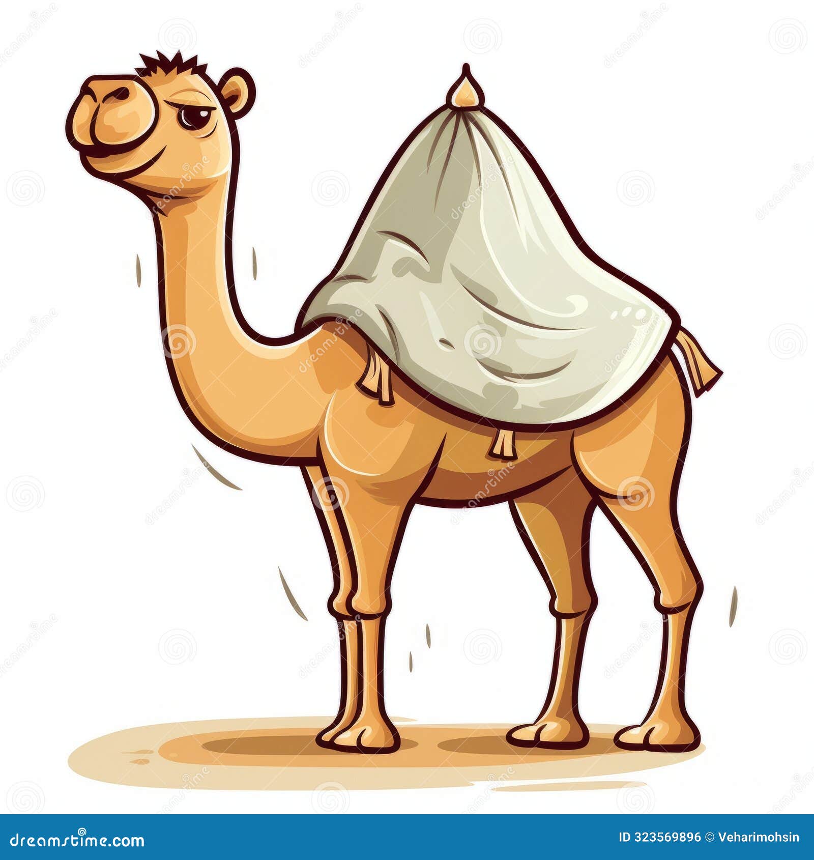 Cute Camel Cartoon Character. Vector Illustration of a Cute Camel Stock ...