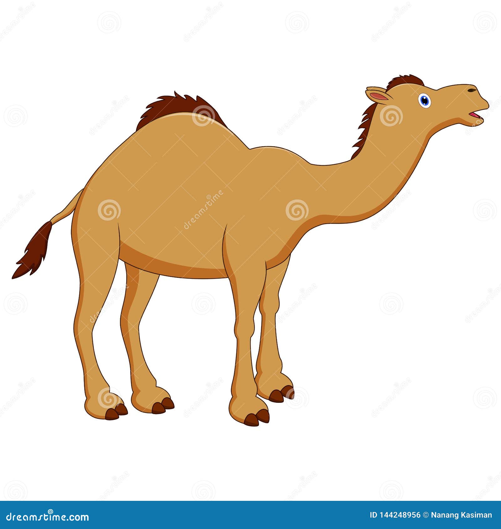 Cute camel cartoon stock vector. Illustration of oasis - 144248956