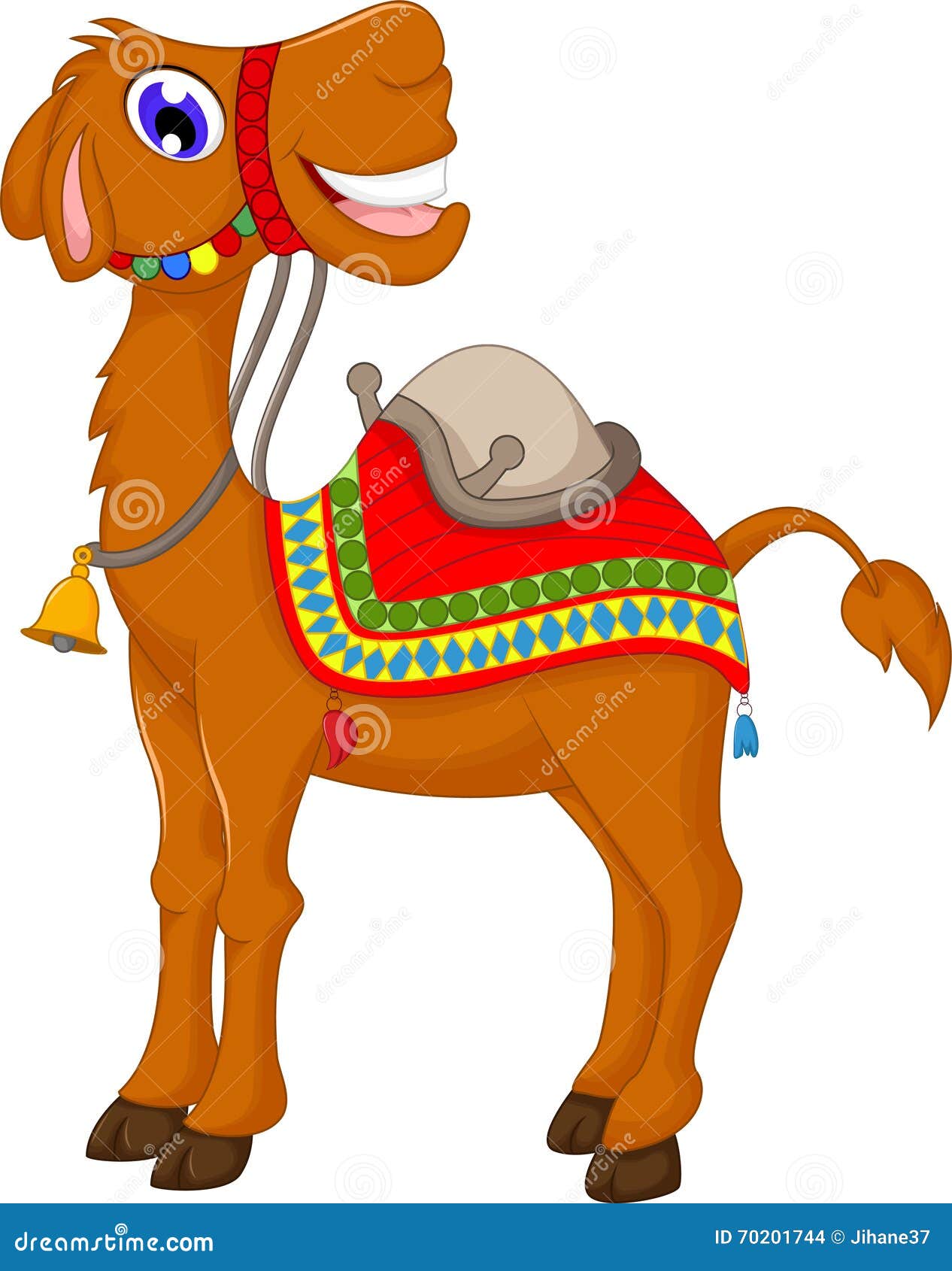 Cartoon Camel With Saddlery | CartoonDealer.com #22762975