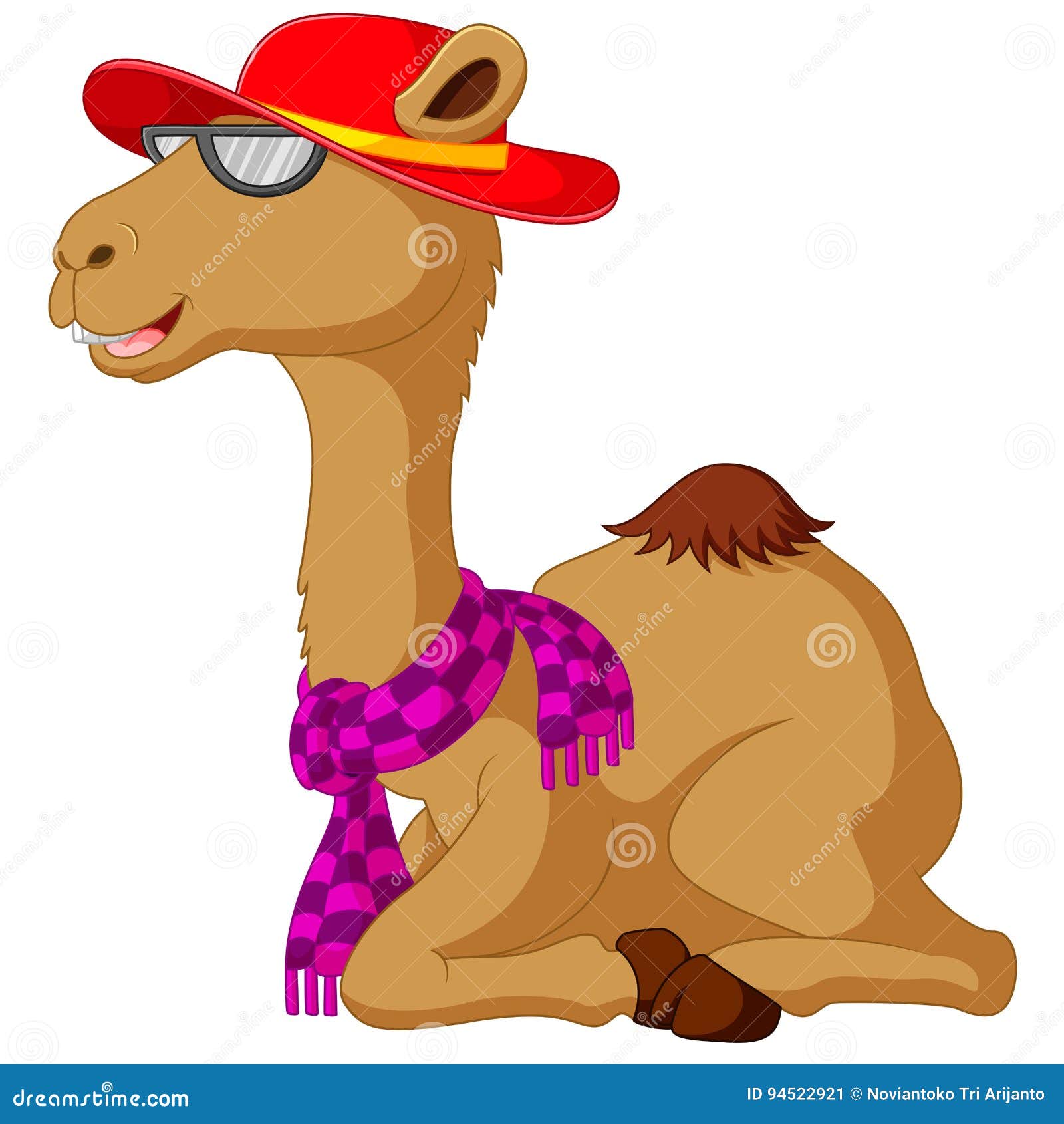 Cute camel cartoon sitting stock vector. Illustration of cartoon - 94522921