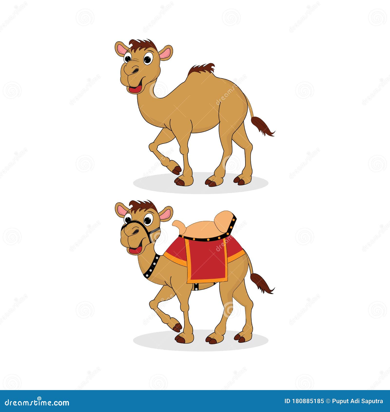 Cute Camel Character Illustration Design Stock Vector - Illustration of ...
