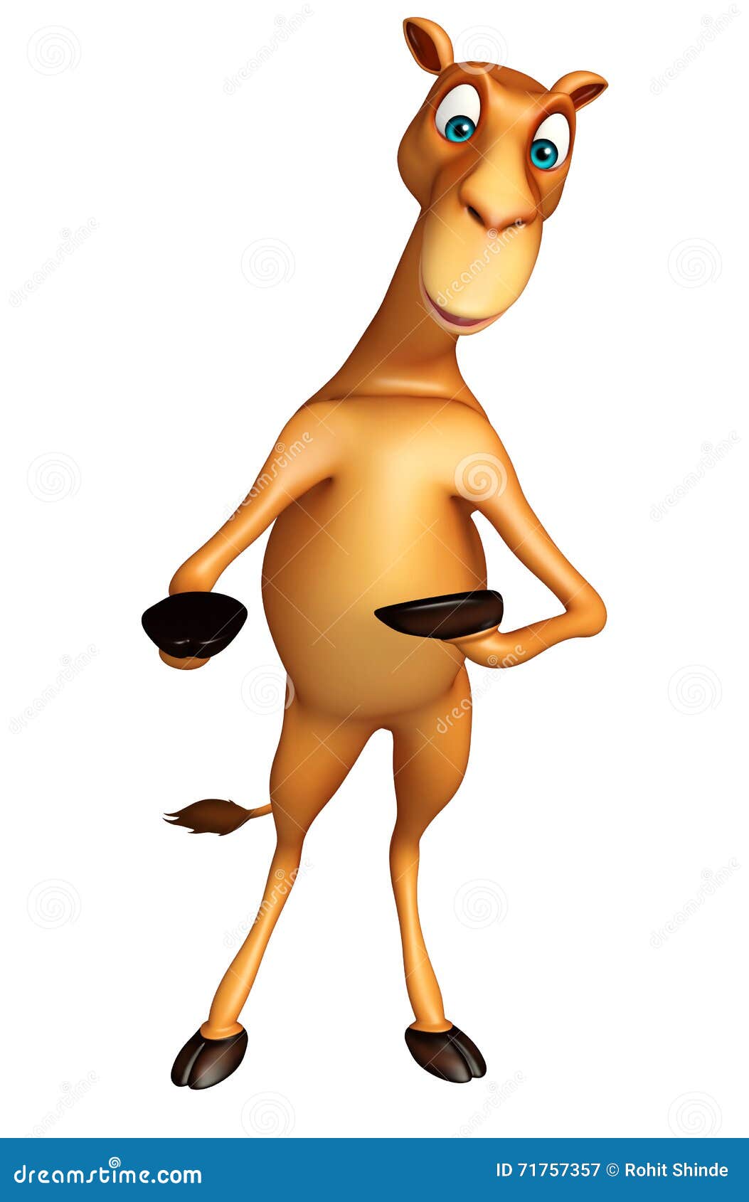 Cute Camel Funny Cartoon Character Stock Illustration - Illustration of ...