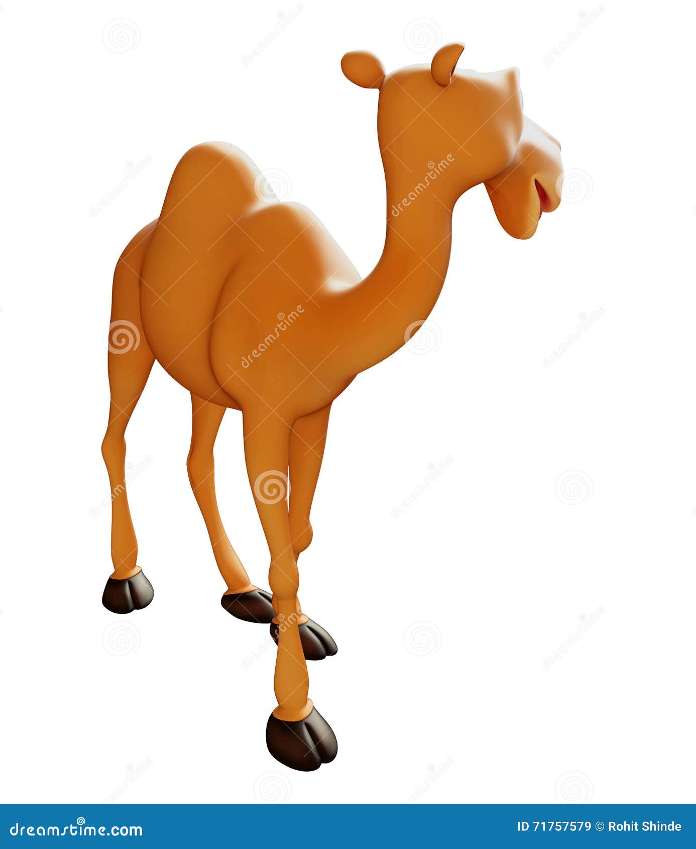 Cute Camel Funny Cartoon Character Stock Illustration - Illustration of ...