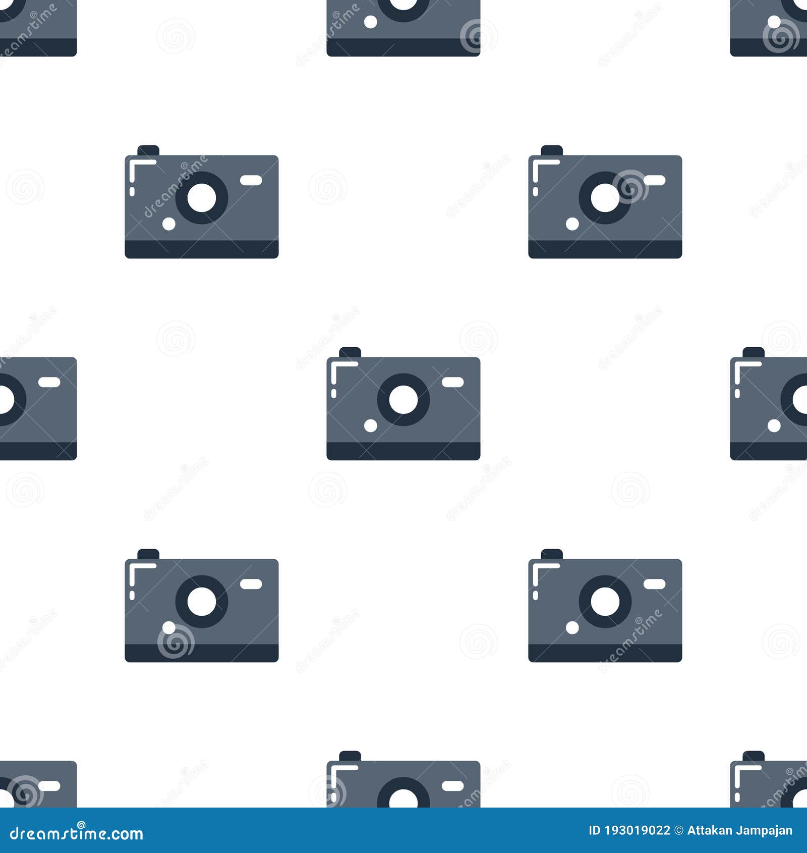 Cute Camera Seamless Pattern Background,Vector and Illustration Stock ...