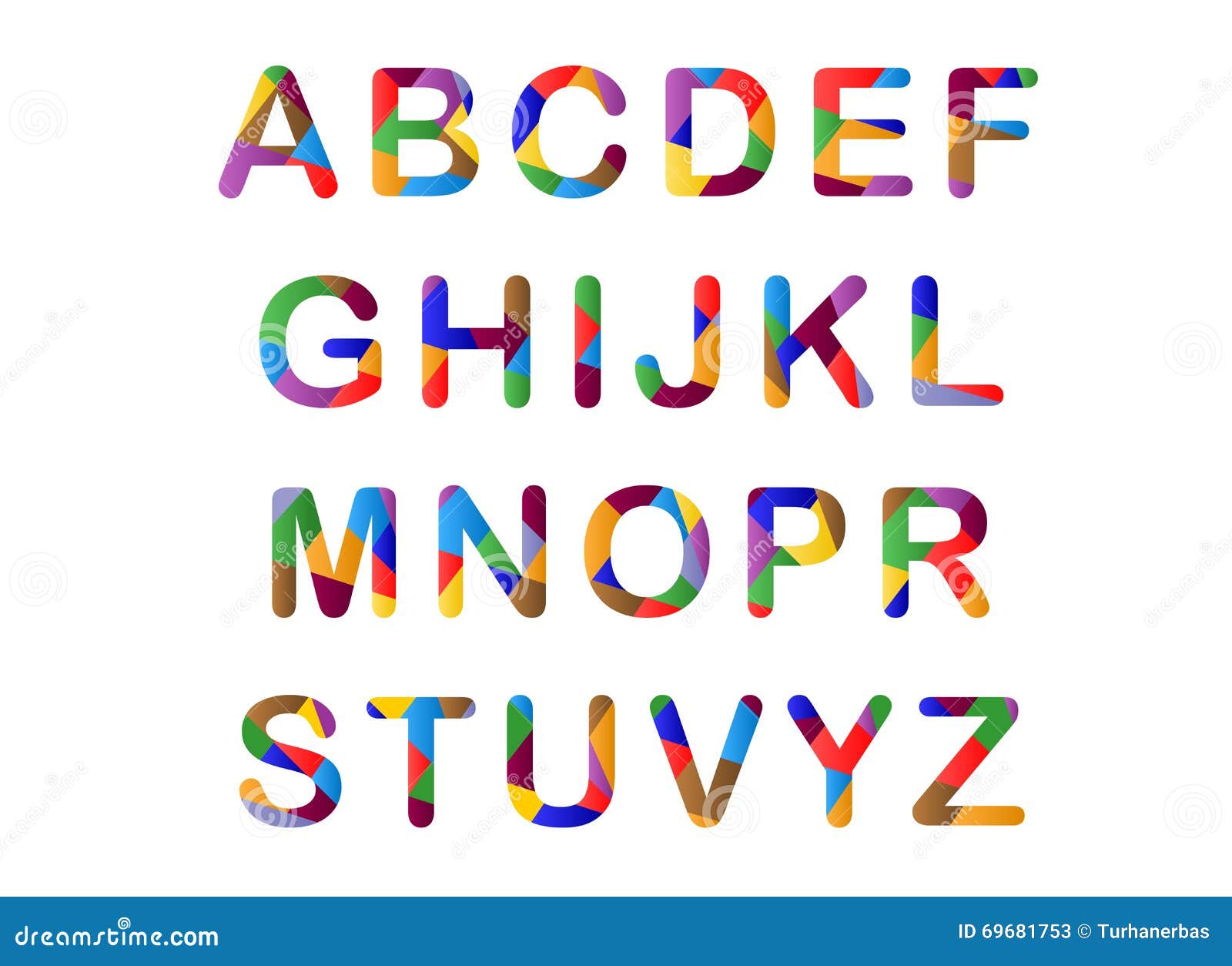 Colored Alphabet Letters Royalty-Free Stock Image | CartoonDealer.com ...