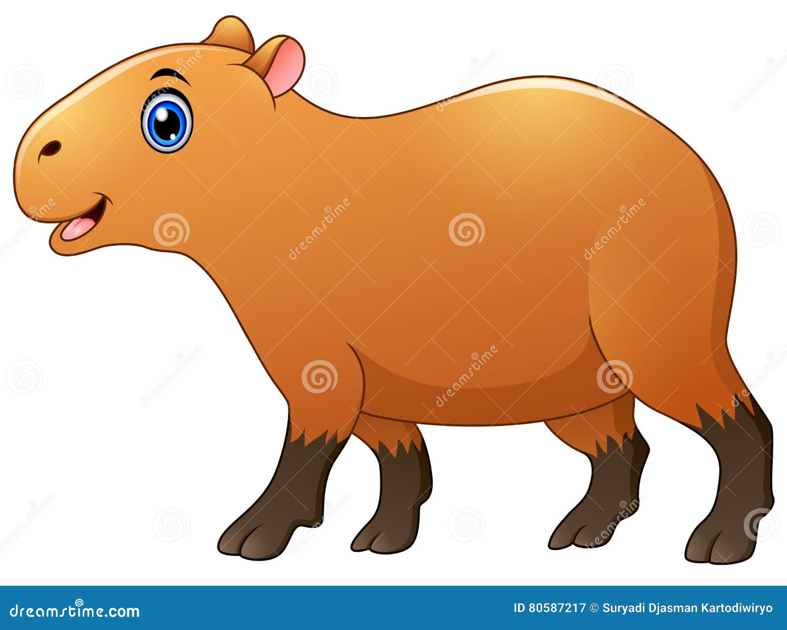 Cute Capybara Cartoon