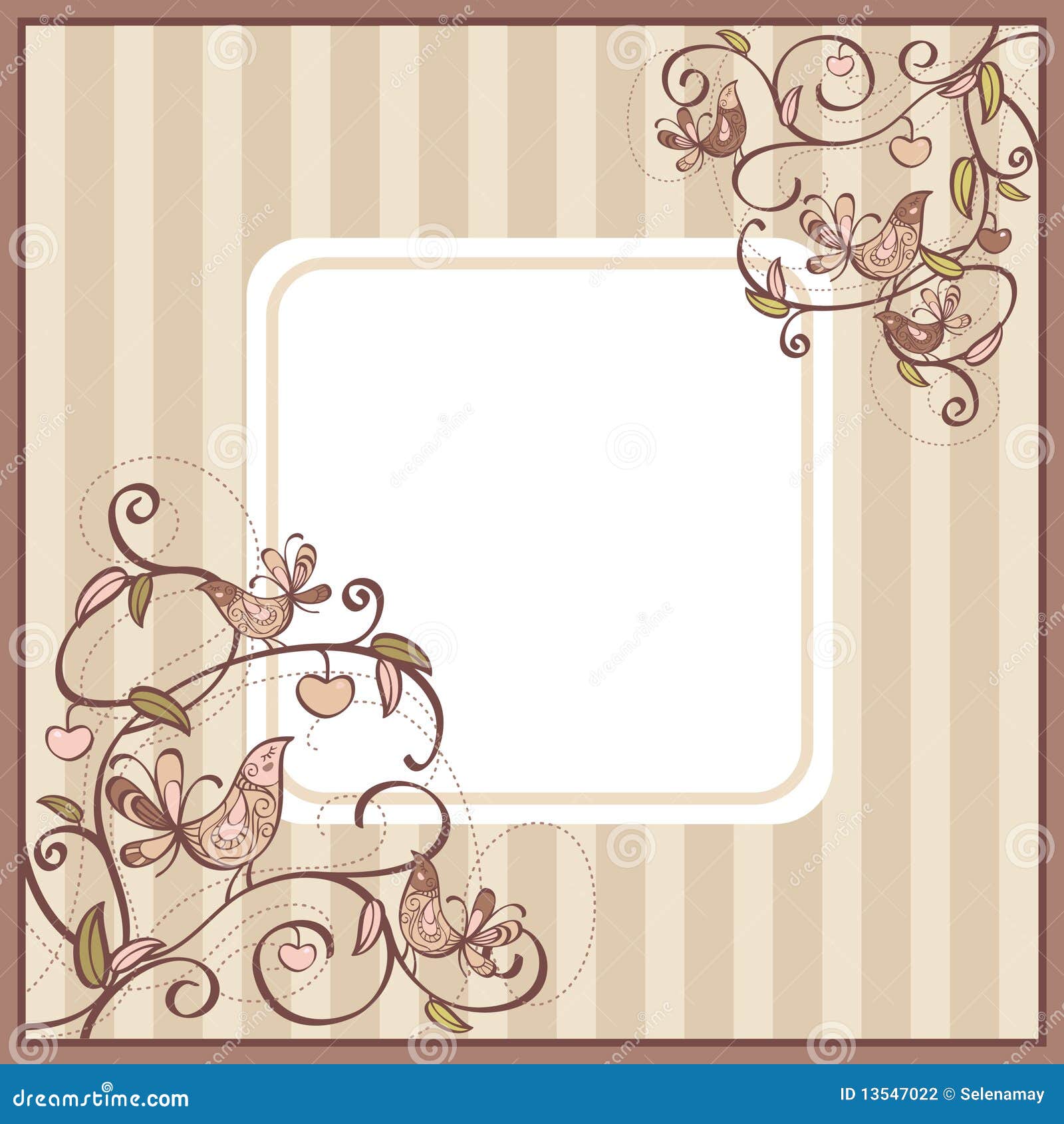 Cute card stock vector. Illustration of cherry, cute - 13547022