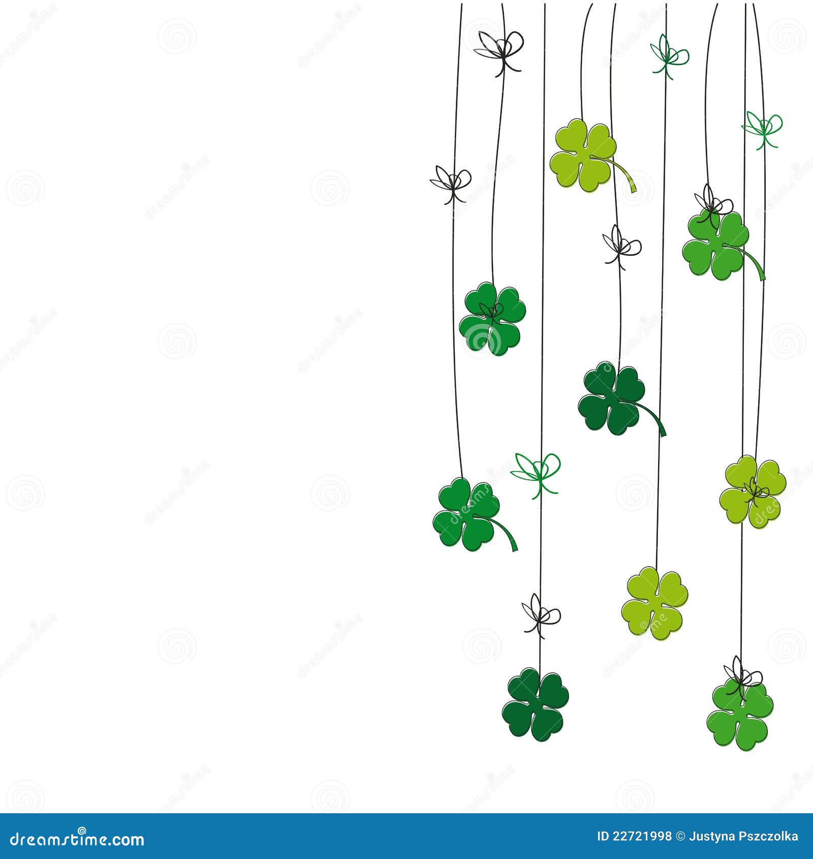 Cute Card Four Leaf Clover Stock Illustrations – 631 Cute Card Four ...