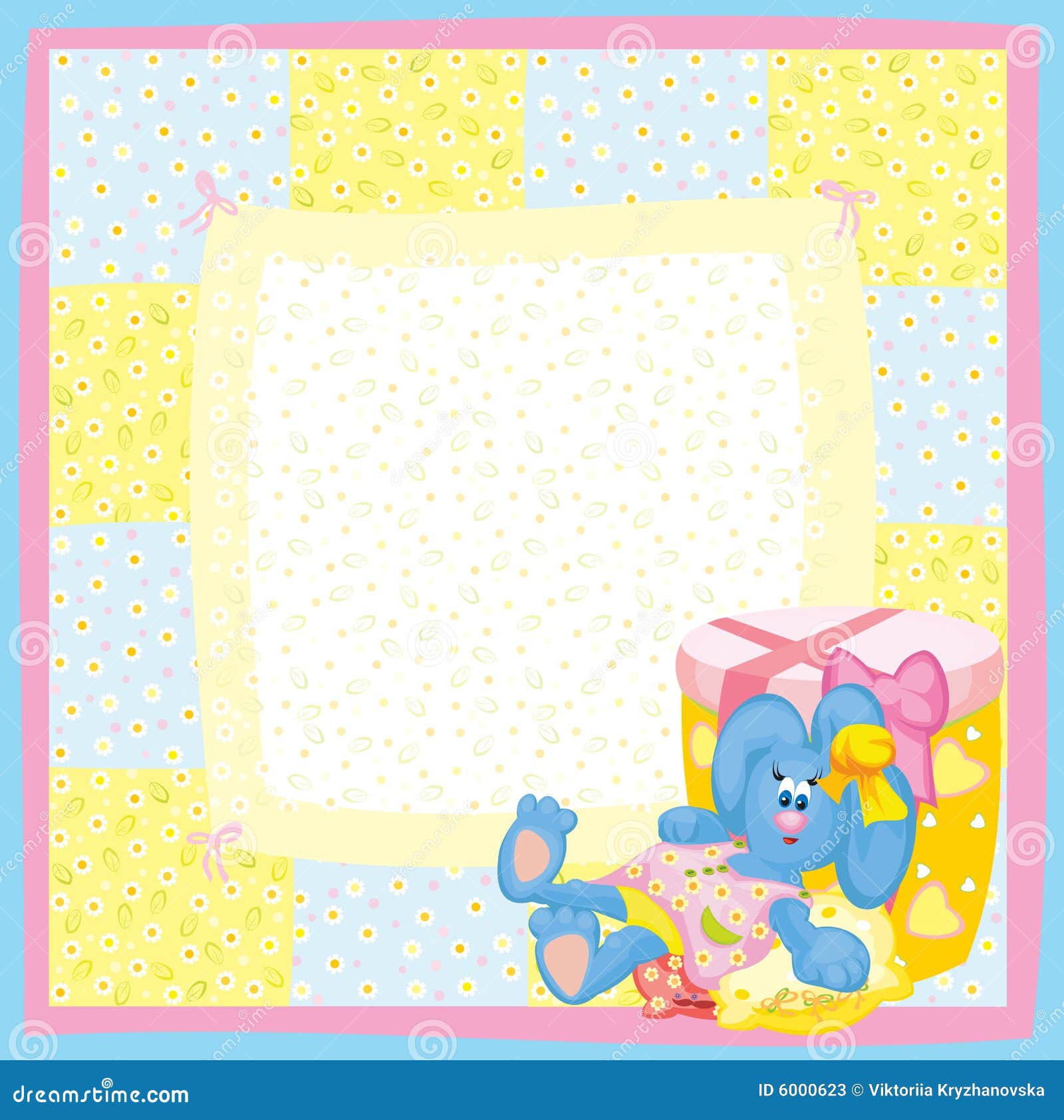 Cute card for small kid. stock vector. Illustration of light - 6000623