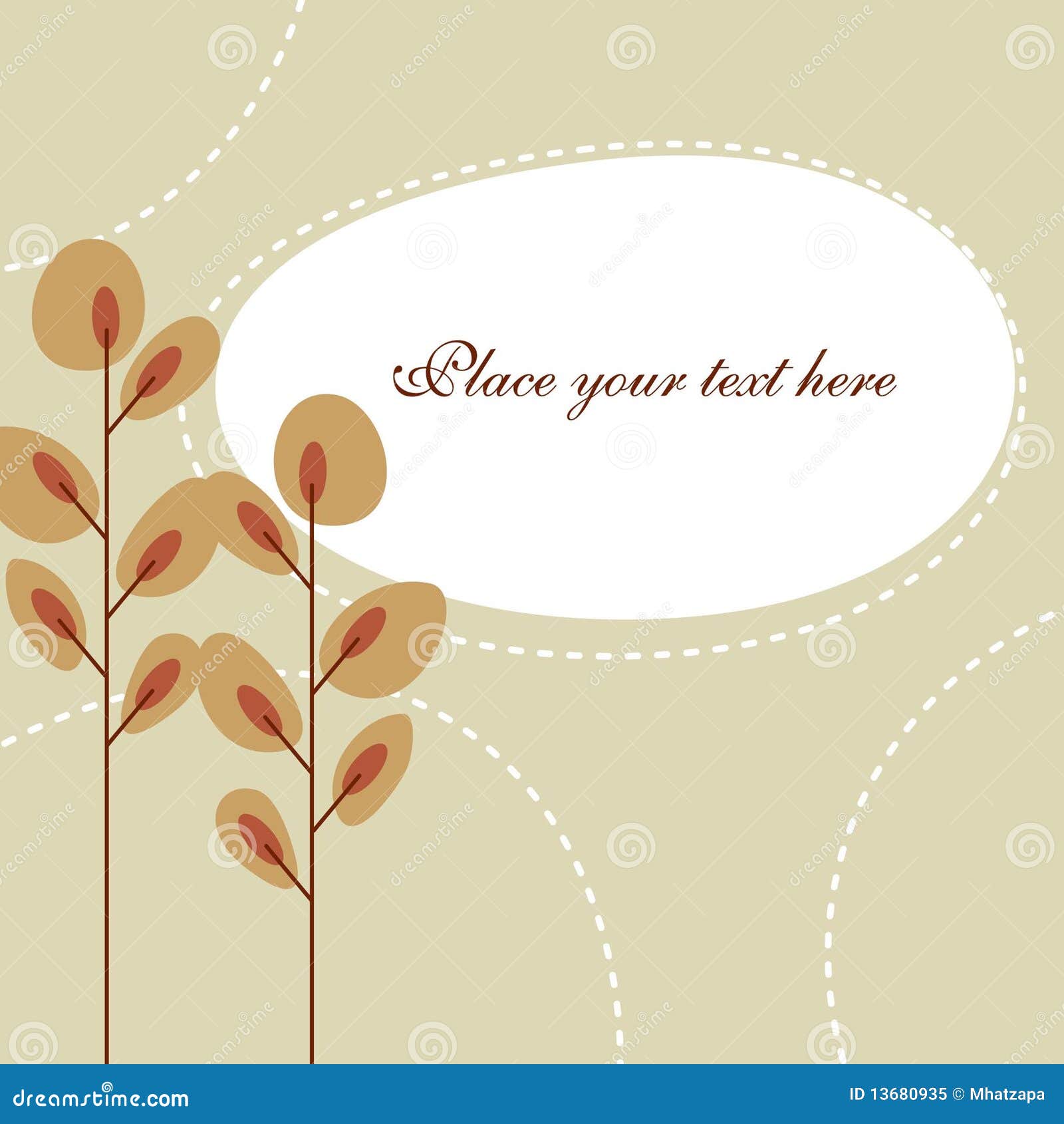 Cute card template stock vector. Illustration of card - 13680935