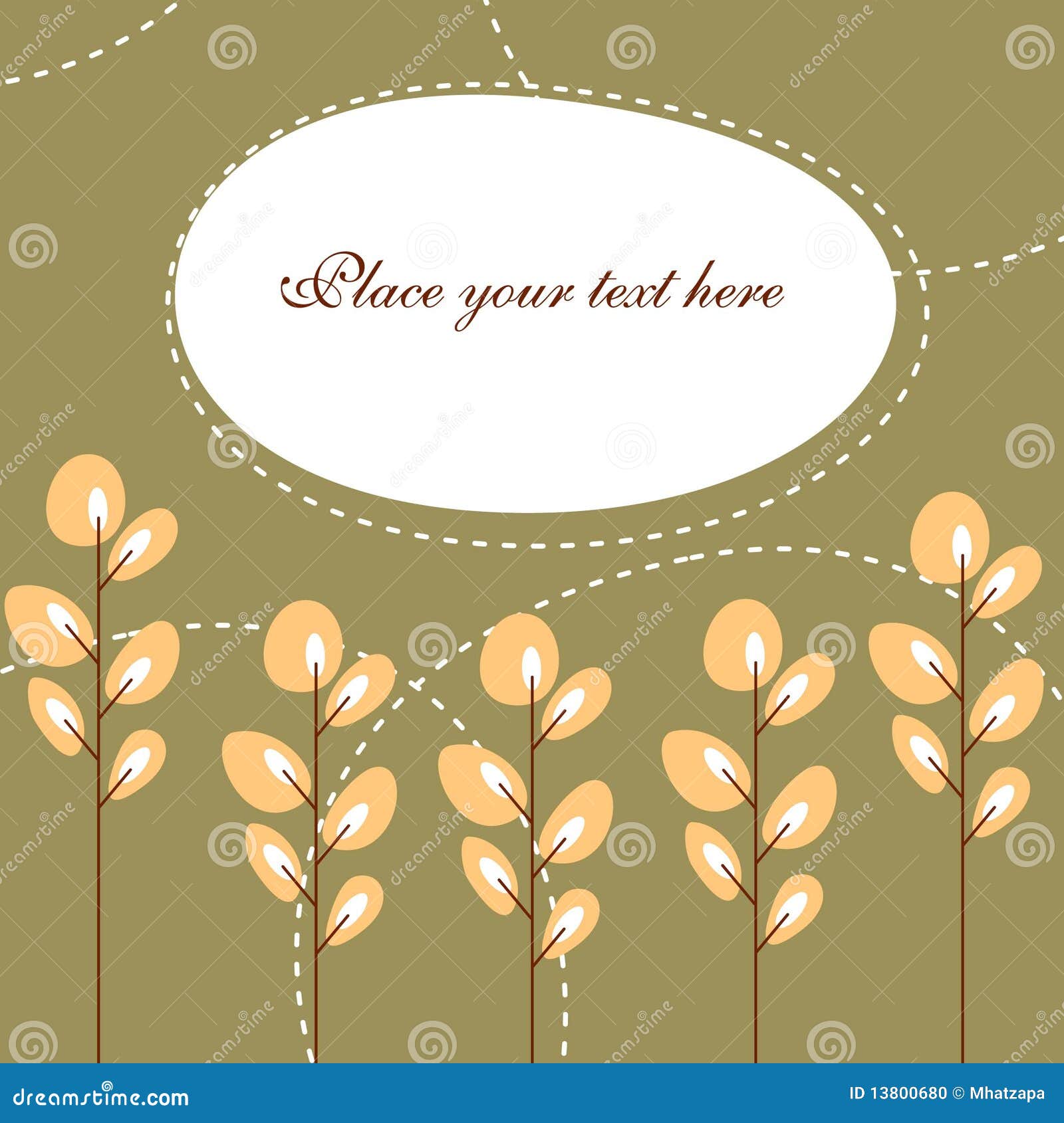 Cute card template stock vector. Illustration of happy - 13800680