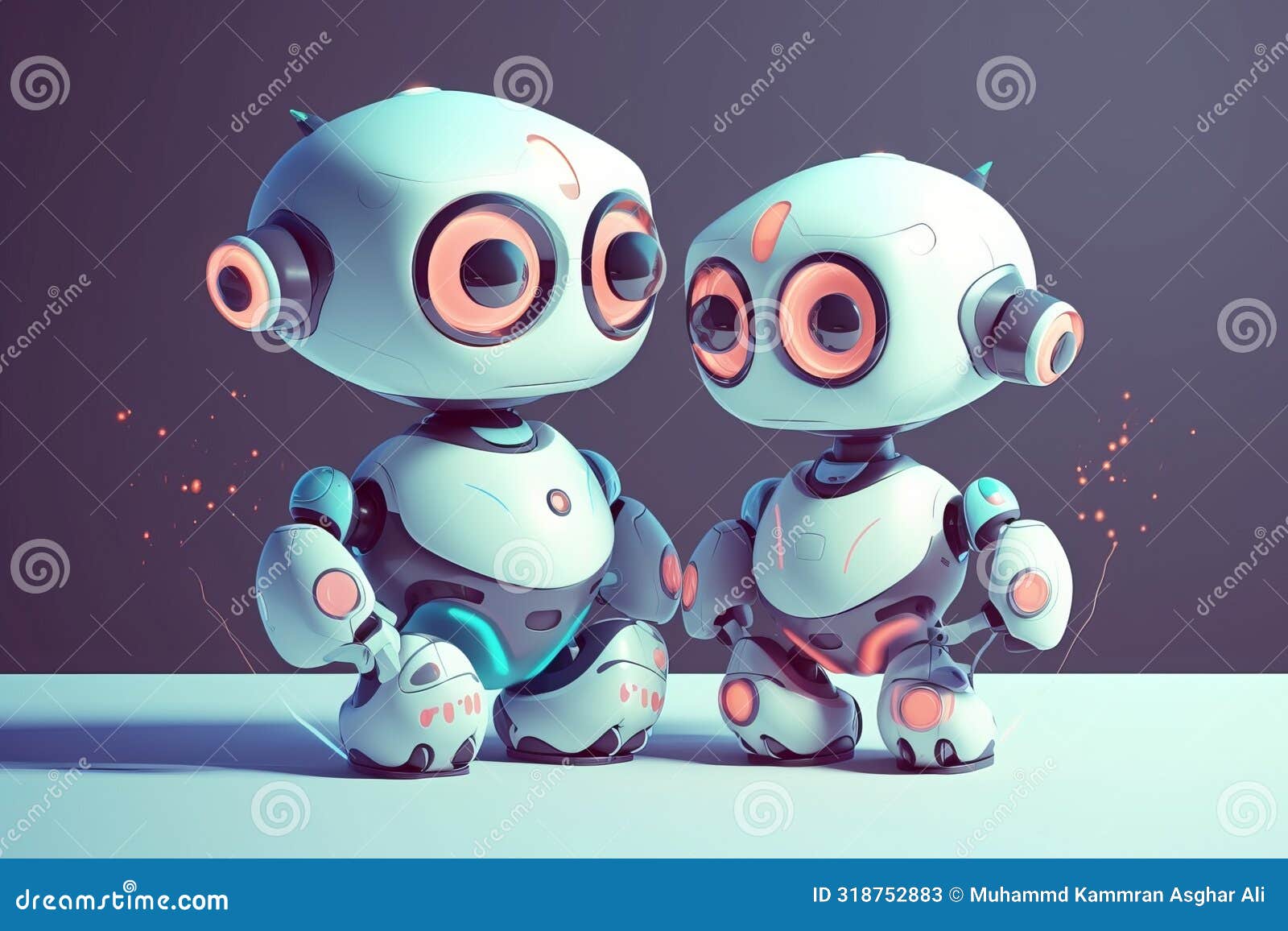 Cute Chatbots. Robot Assistant, Chatter Bot, Helper Chatbot Vector ...