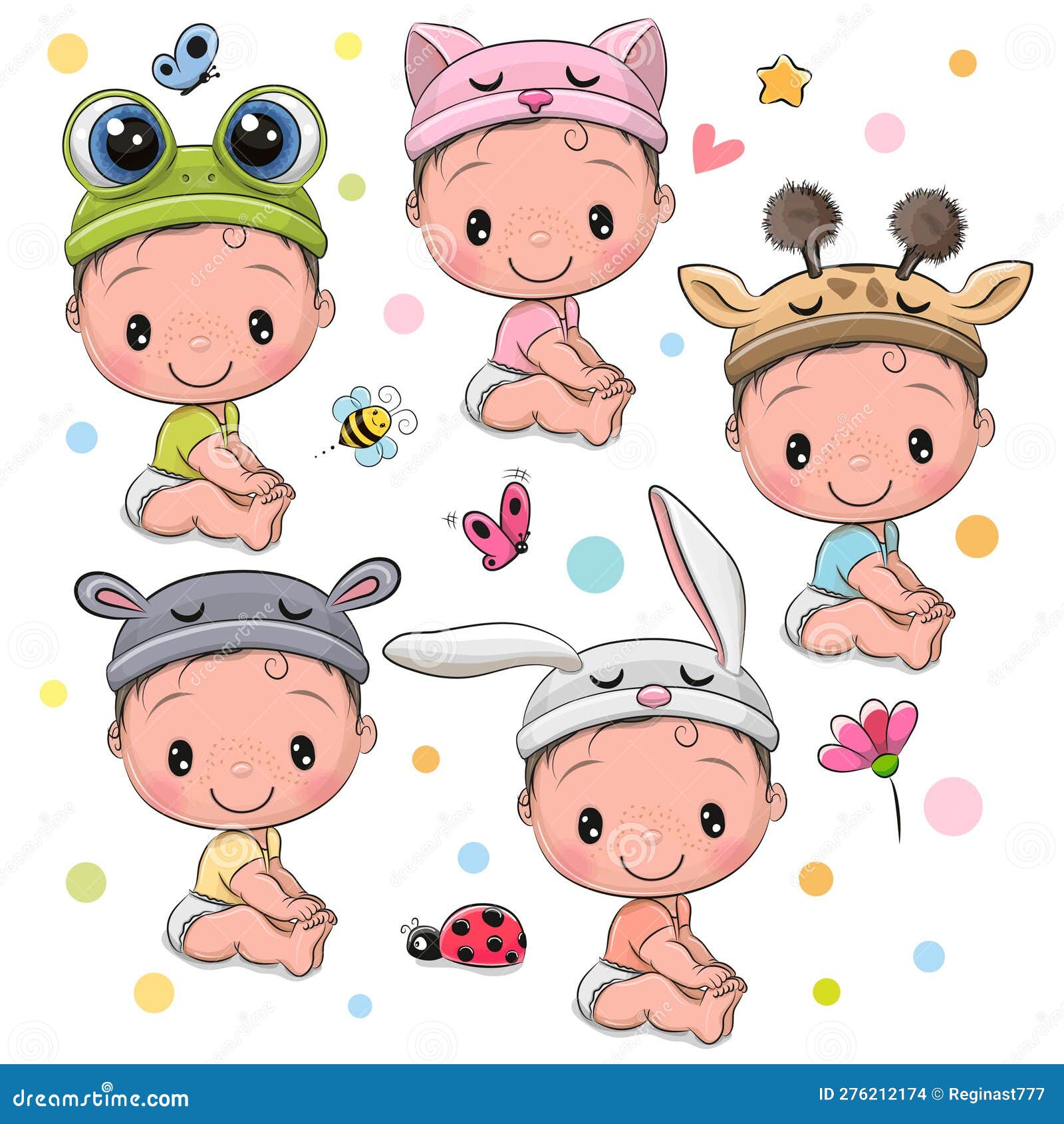 Cartoon Of Two Babies With Blank Speech Captions Stock Image ...