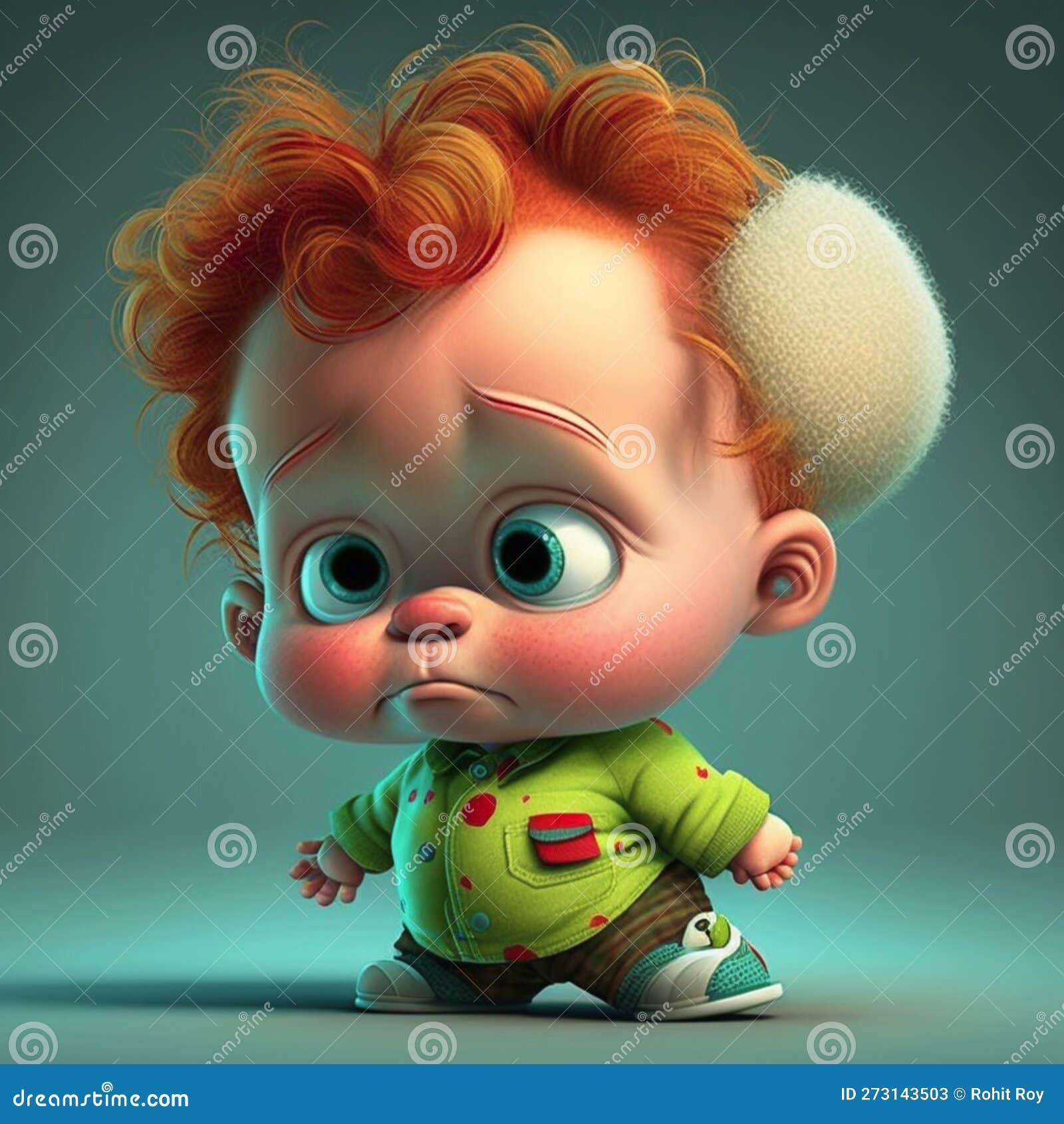 A Cute Cartoon Baby Character Stock Illustration - Illustration of bird ...