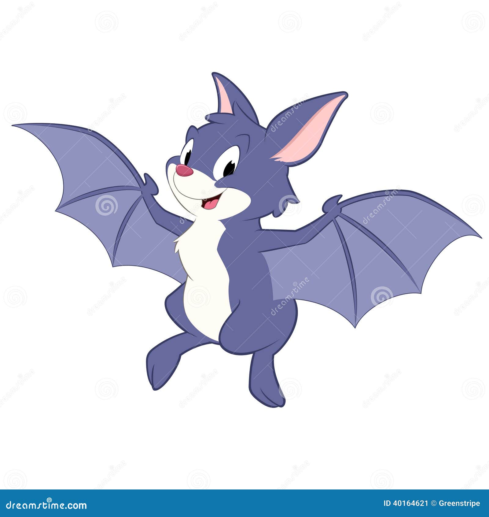 Cute Cartoon Bat stock vector. Illustration of friendly - 40164621