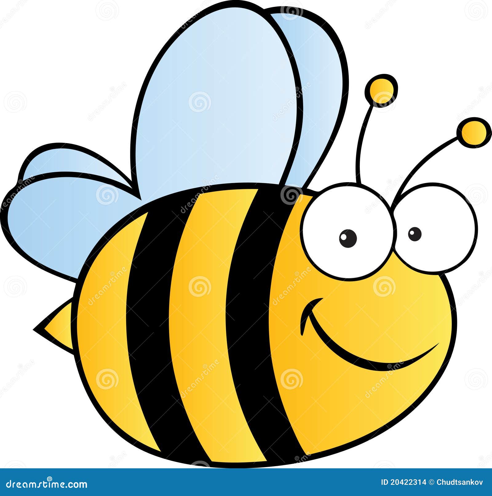 Cute Cartoon Bee Stock Images - Image: 20422314