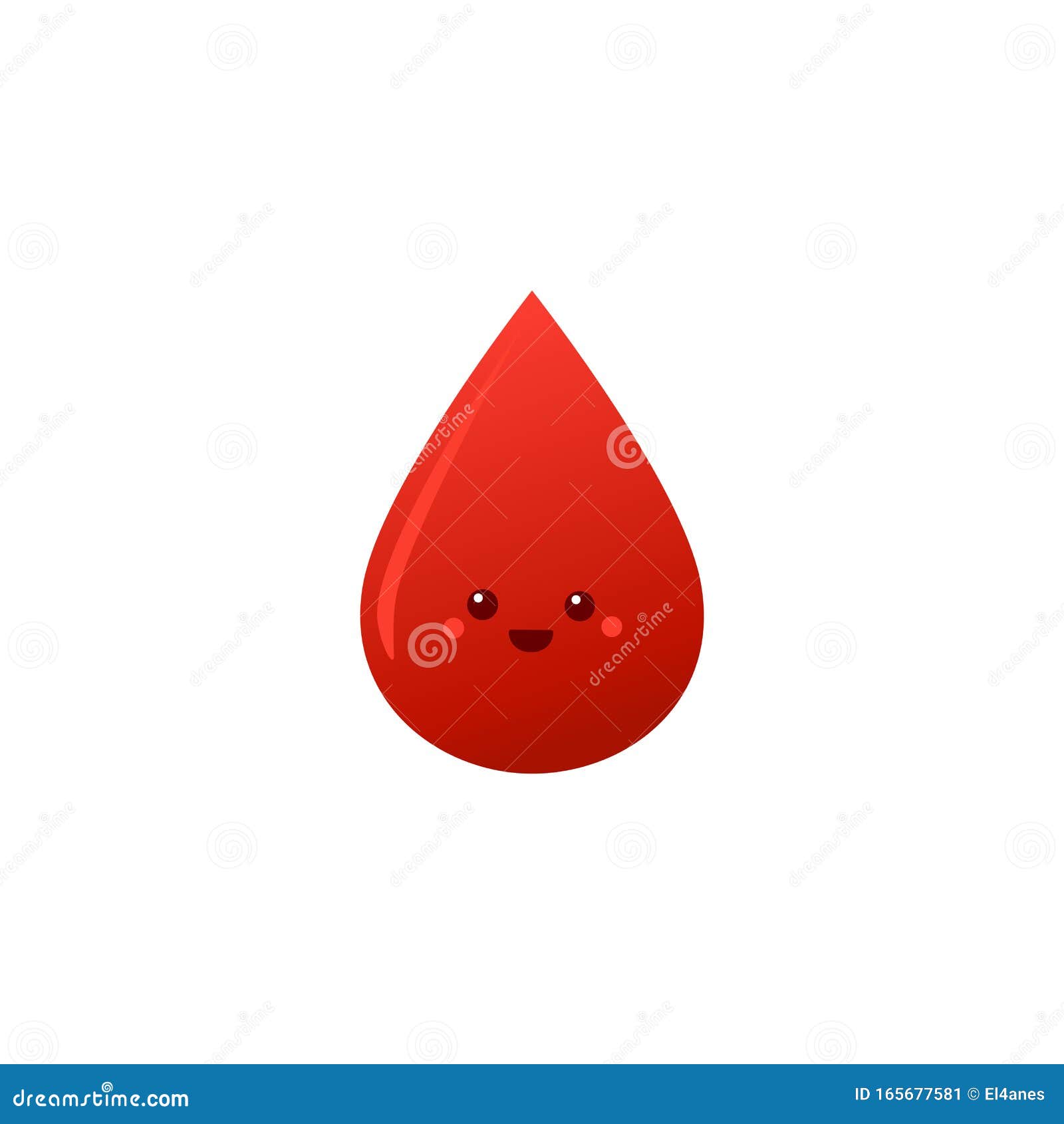 Cute cartoon blood stock vector. Illustration of isolated - 165677581