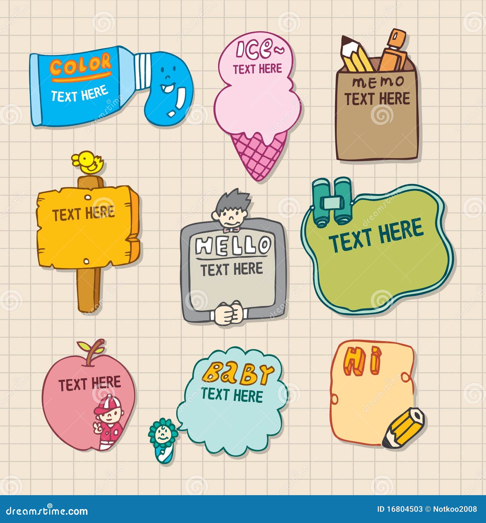 Cute Cartoon Board | CartoonDealer.com #16804503