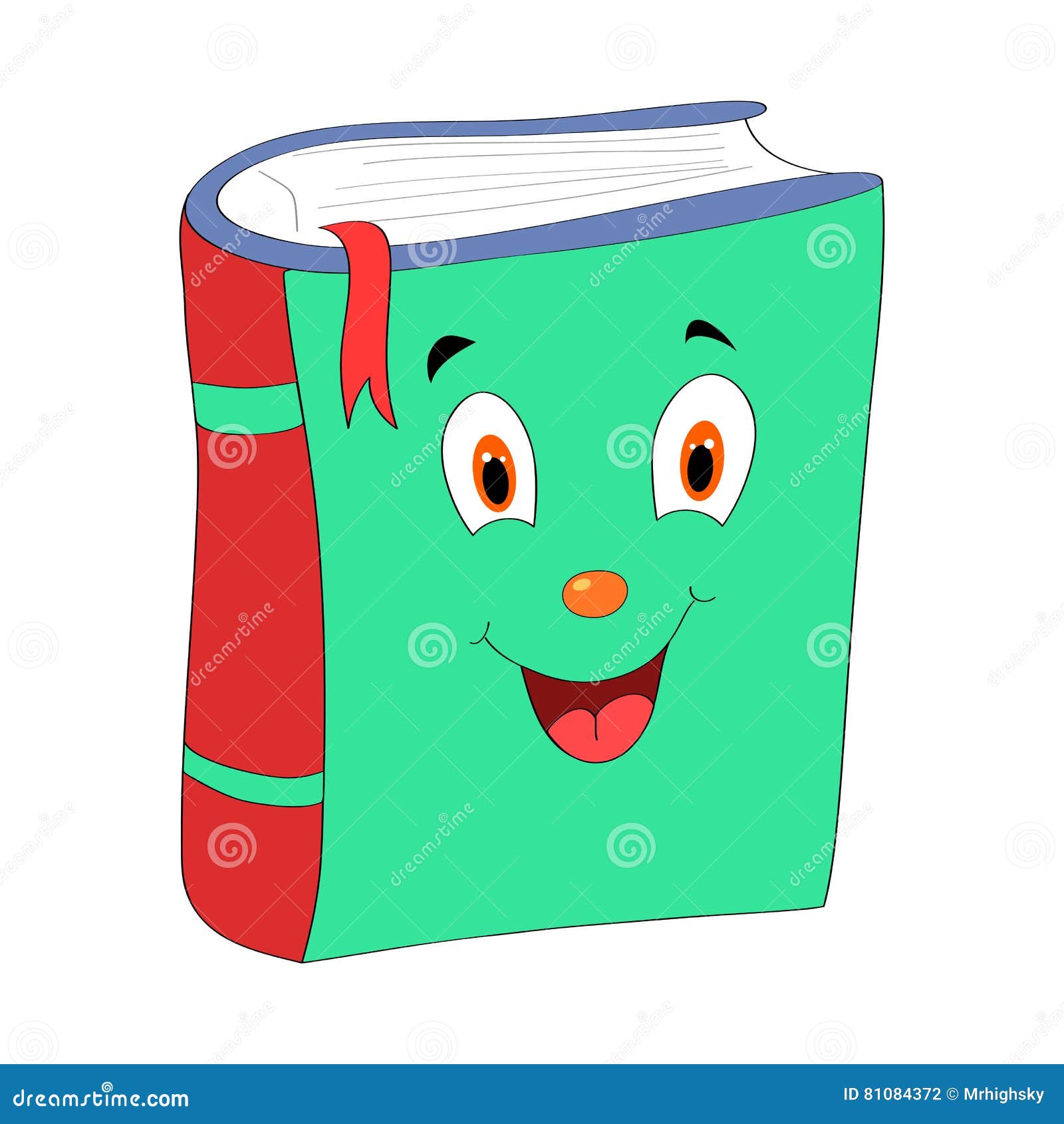 Cute cartoon book stock vector. Illustration of graphic - 81084372