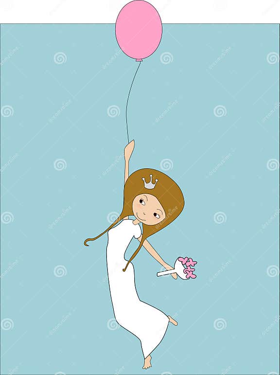 Cute cartoon bride stock vector. Illustration of beautiful - 10151992