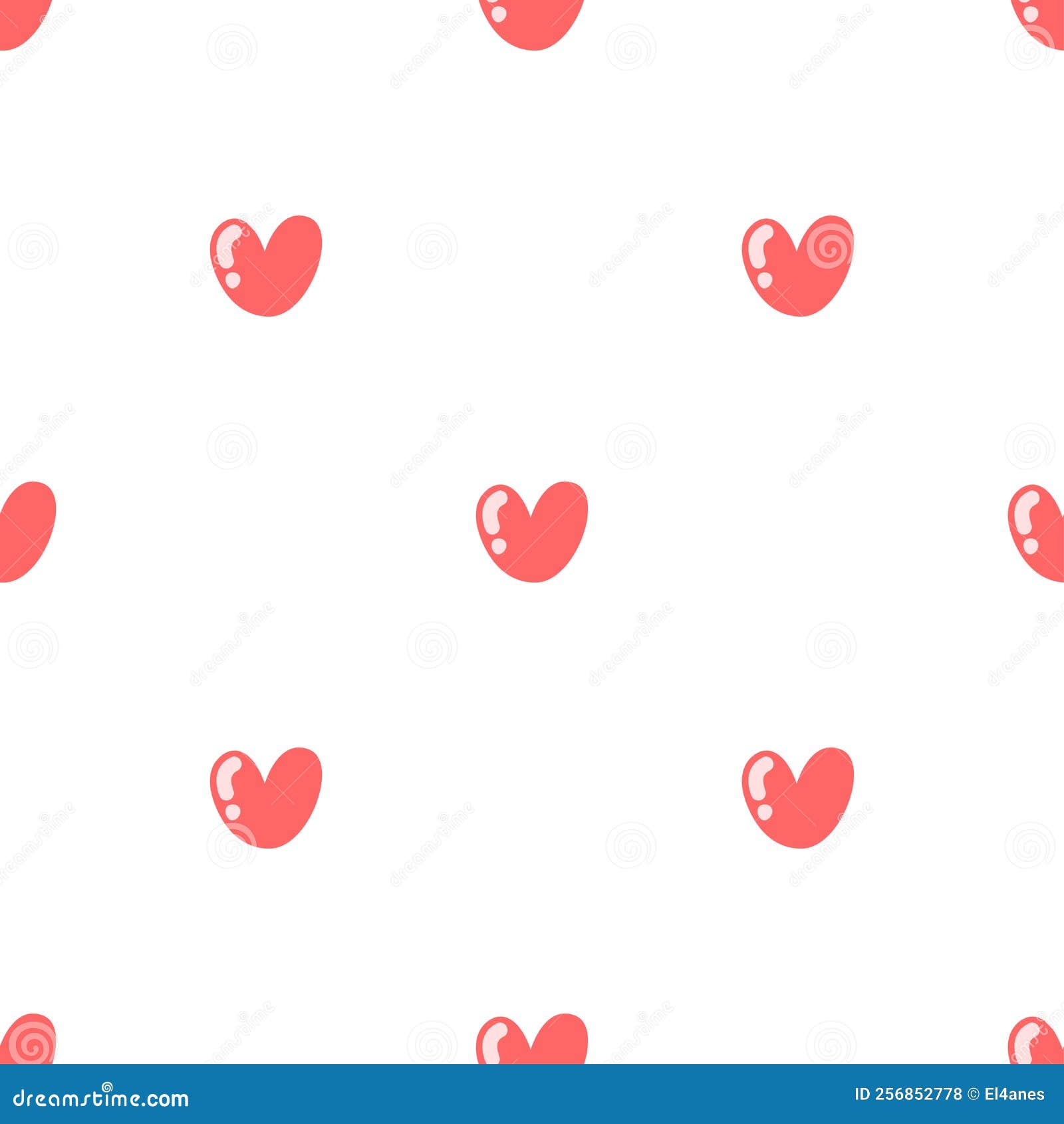 Cute Cartoon Bubble Heart Pattern Stock Vector - Illustration of ...