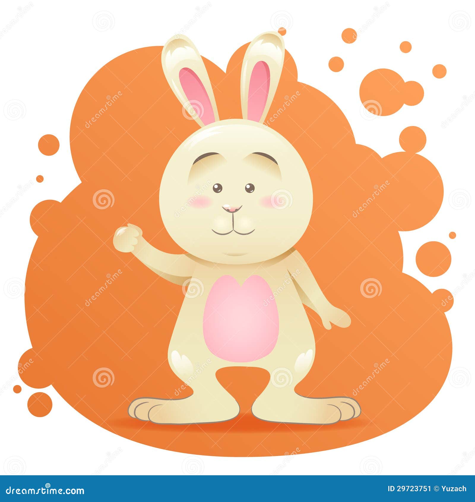 Cute cartoon bunny toy stock vector. Illustration of ears - 29723751