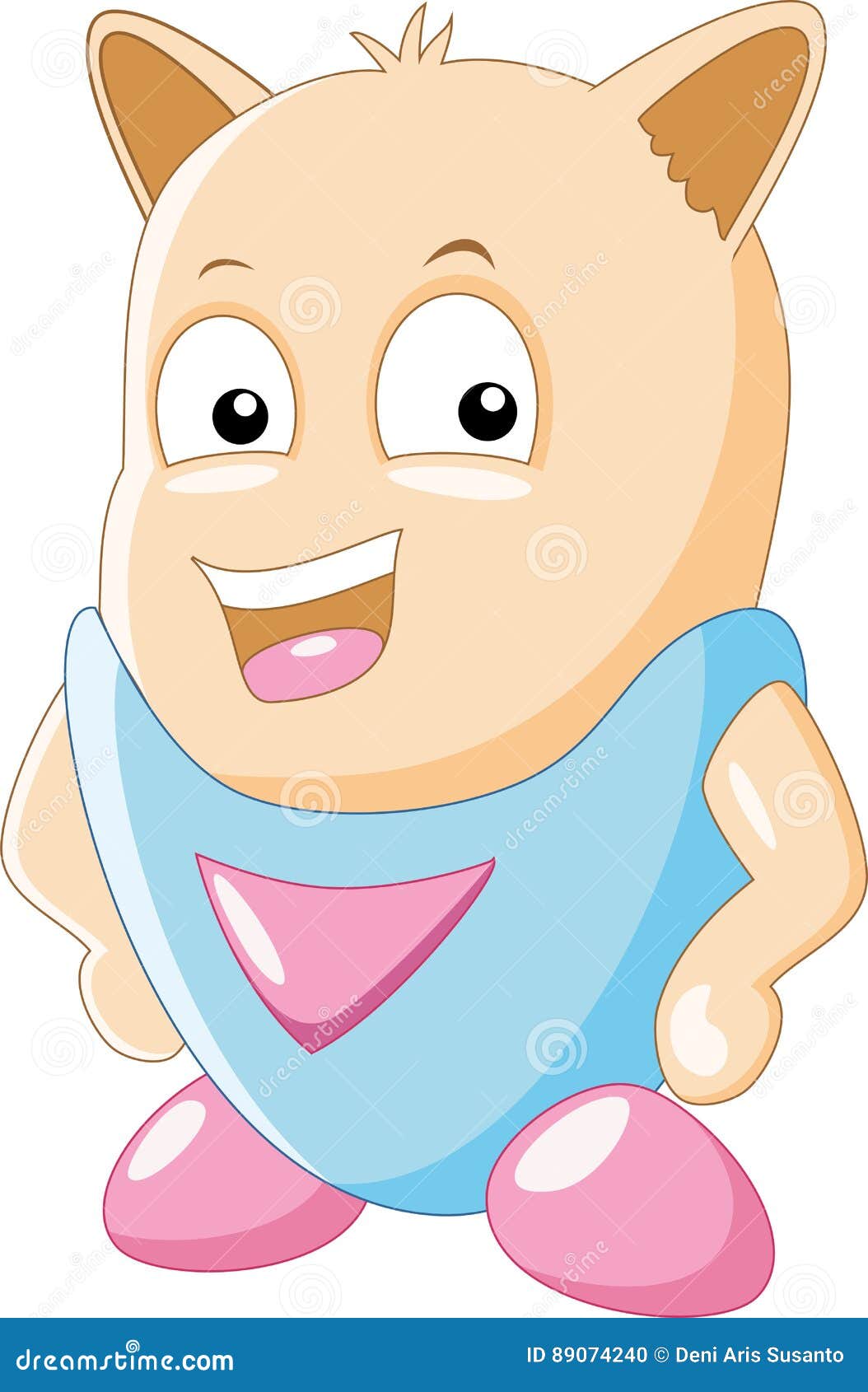 Cute Cartoon character stock vector. Illustration of character - 89074240