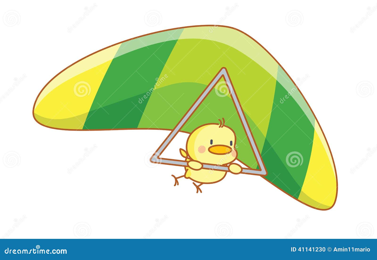 Cute Cartoon Chicks Skydiving Stock Illustration - Illustration of card ...