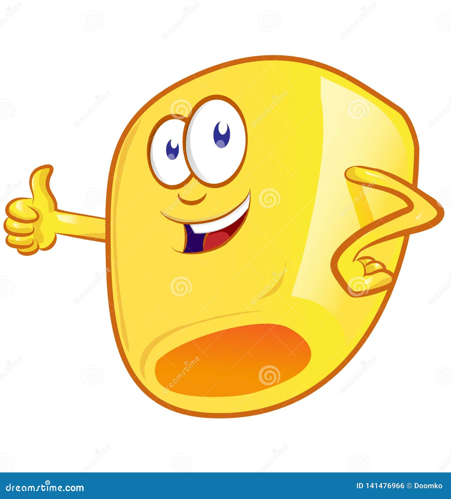 Cute Cartoon Corn Grain Vector Illustration Stock Vector - Illustration ...