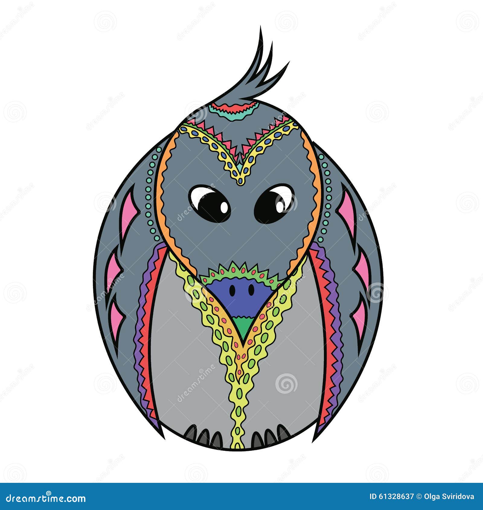 Cute cartoon crow stock vector. Illustration of smile - 61328637