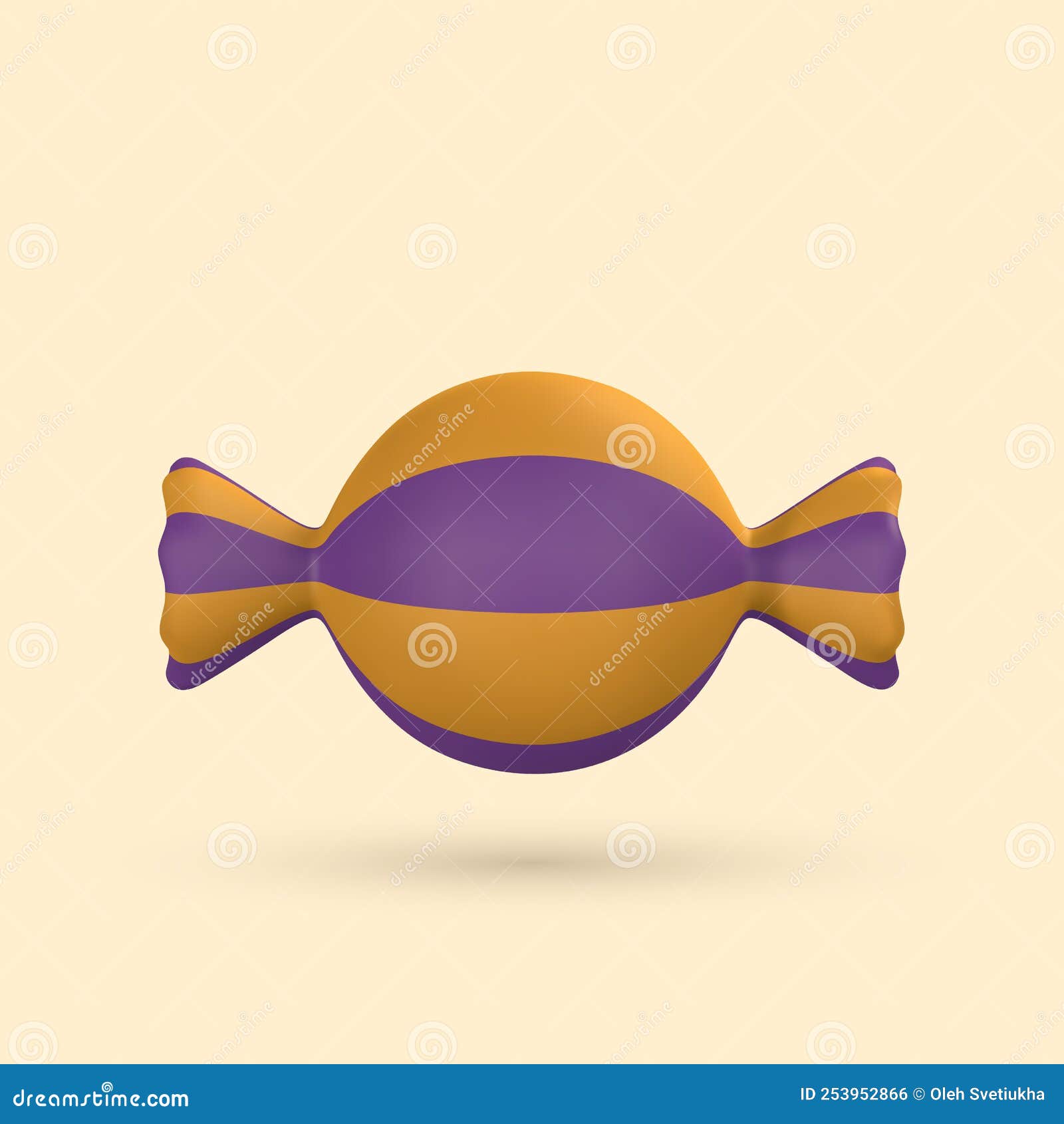 Cute Cartoon 3d Halloween Candy. Halloween Concept Stock Vector ...