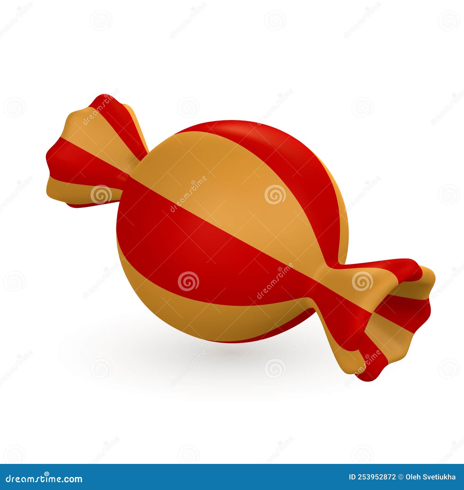 Cute Cartoon 3d Halloween Candy. Halloween Concept Stock Vector ...