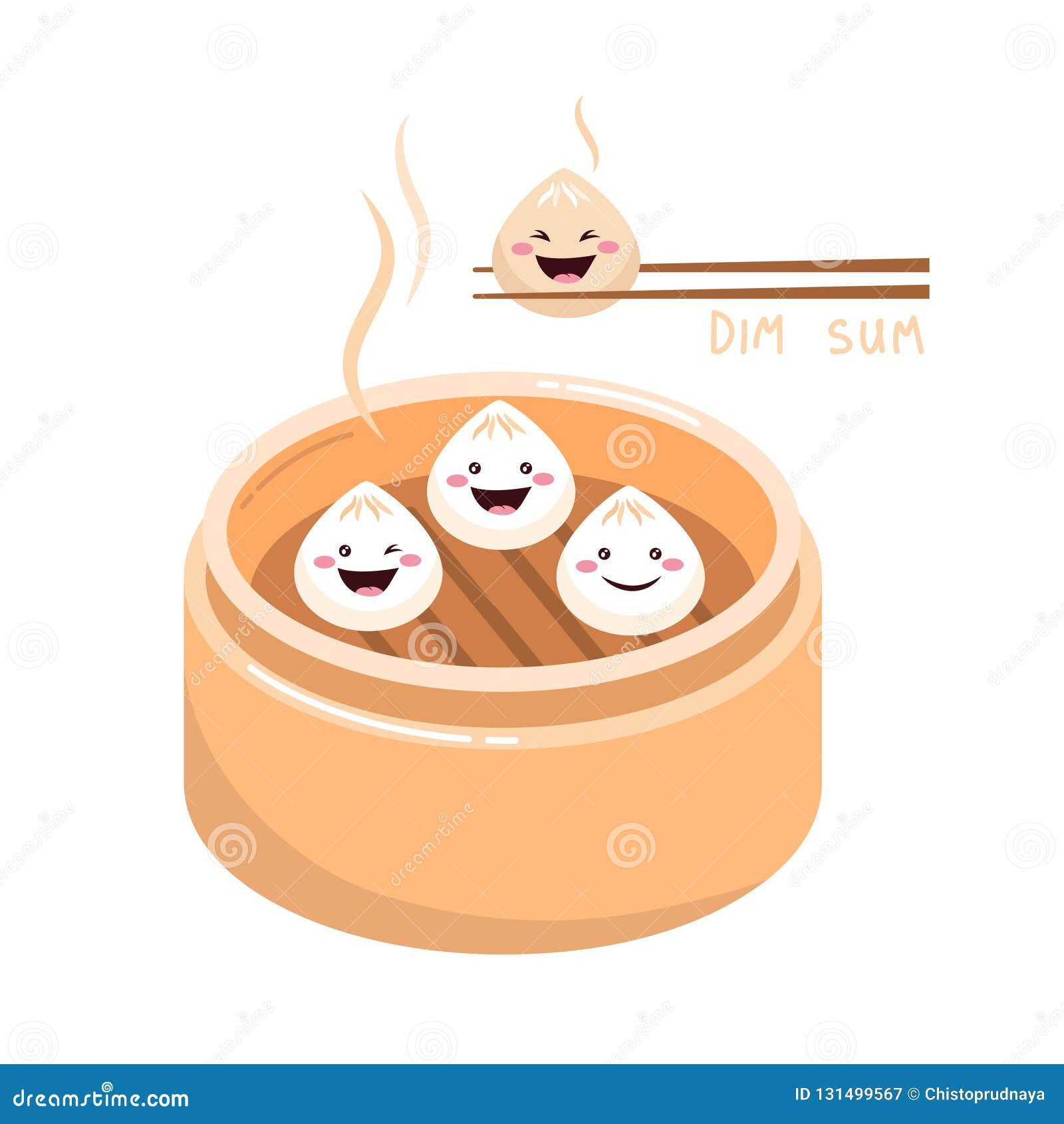 Cute Cartoon Dim Sum with Smiling Faces Stock Vector - Illustration of ... Cute Cartoon Dim Sum with Smiling Faces Stock Vector - Illustration of ...