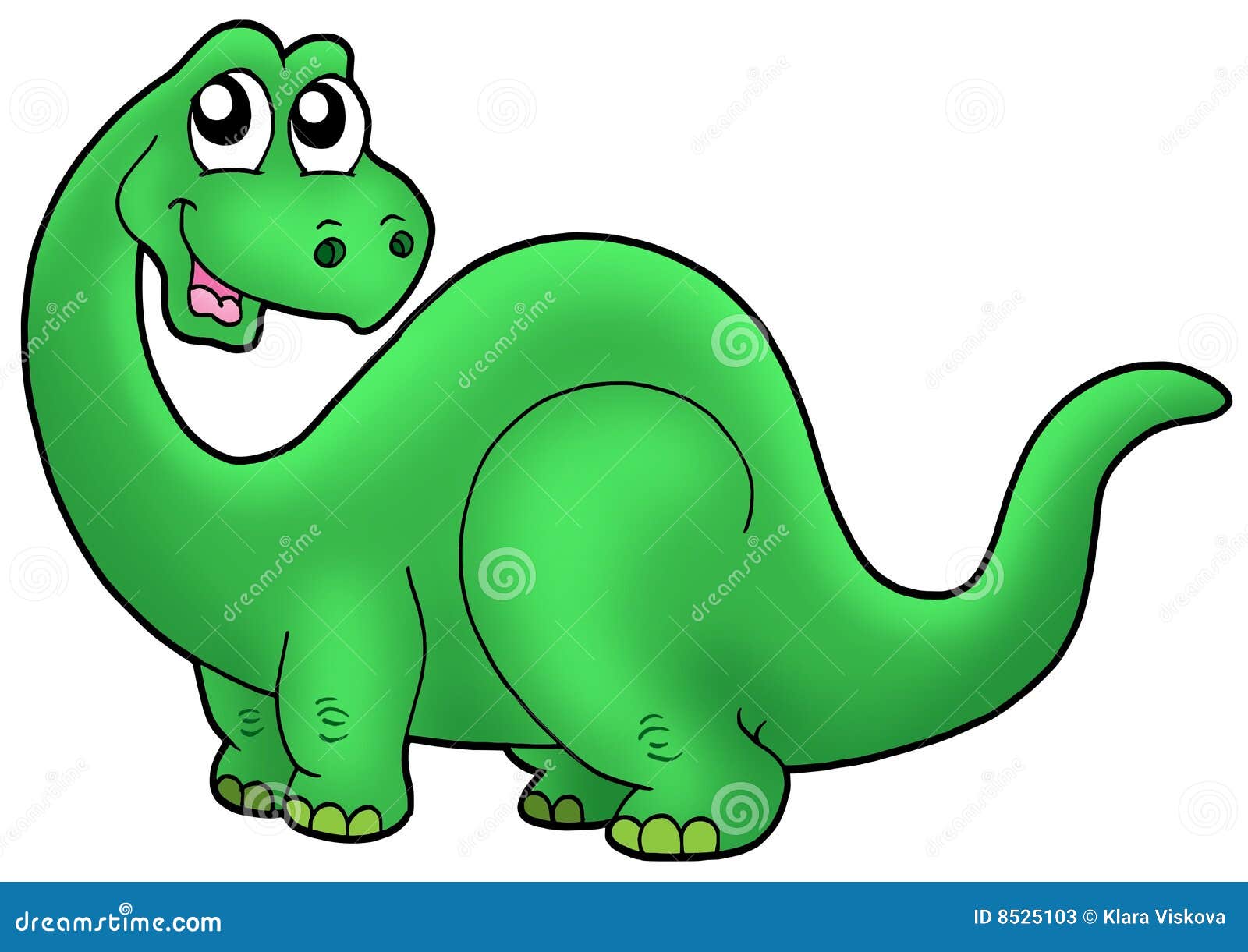 Cute cartoon dinosaur stock illustration. Illustration of happiness ...