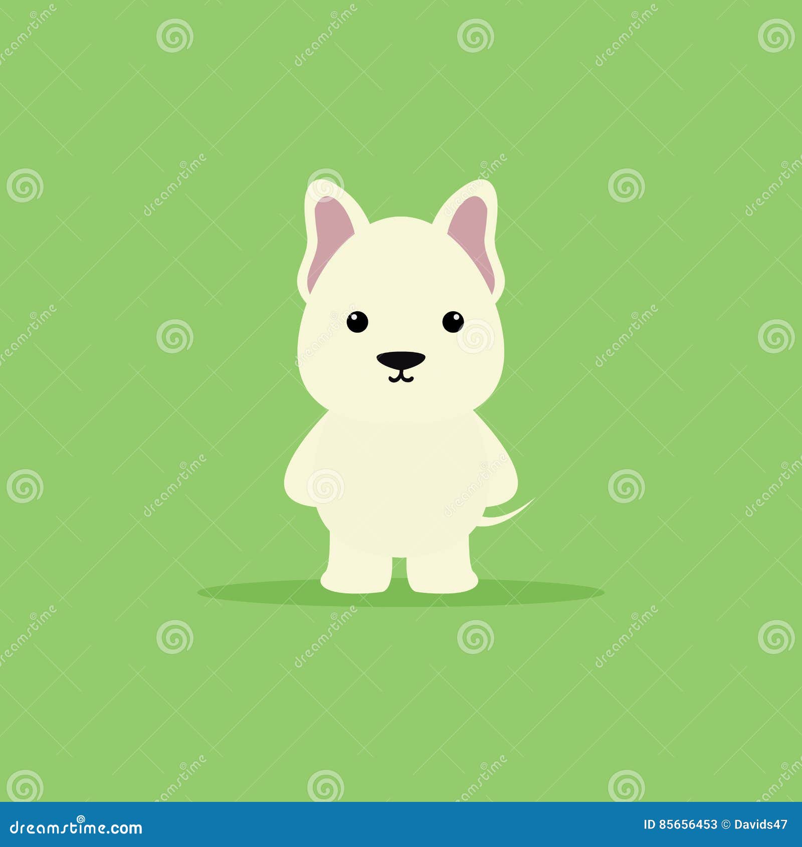 Cute Cartoon dog stock vector. Illustration of character - 85656453