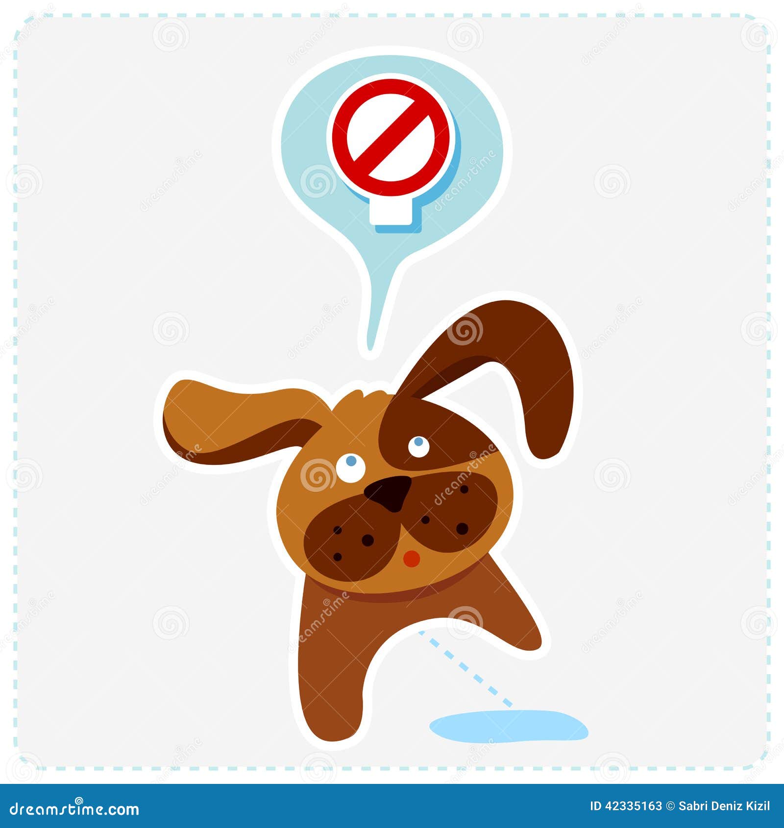 Pet Dog Peeing Mascot Silhouette Vector Illustration | CartoonDealer ...