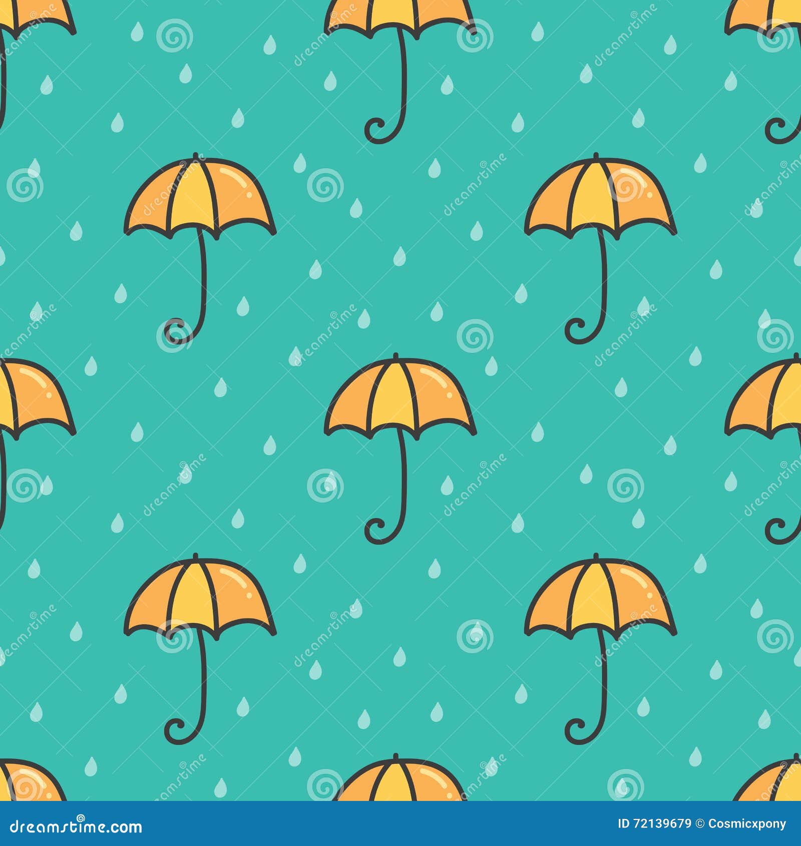 Cute Umbrella Background