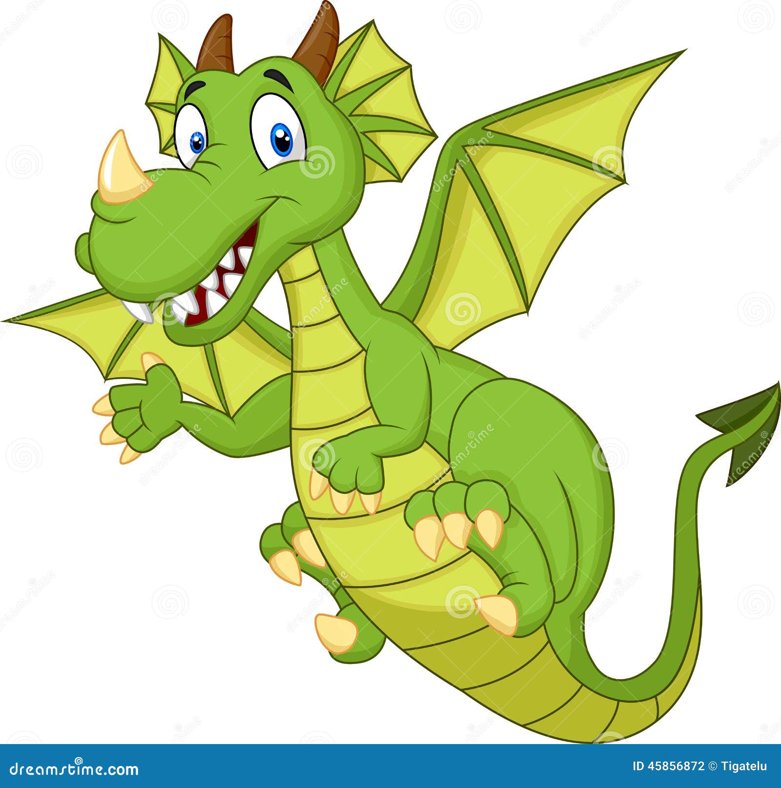 Cute cartoon dragon stock vector. Illustration of cartoon - 45856872