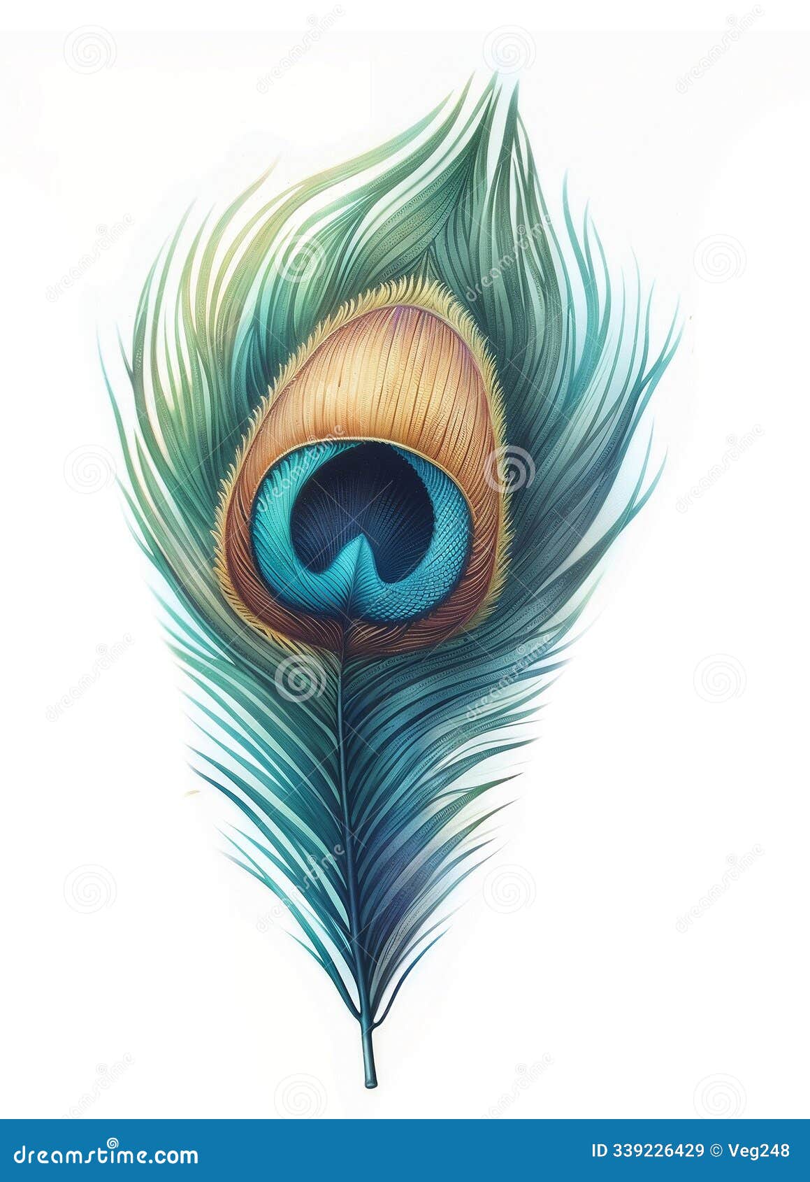 Cartoon Feather. Boho Style Feathers Decorative Icons. Isolated Flat ...