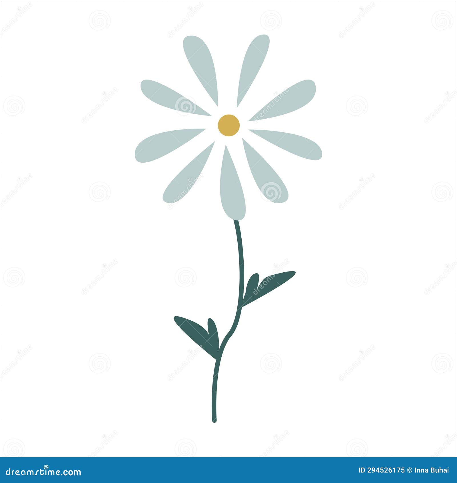 Cute Cartoon Flower Hand Draw Stock Illustration - Illustration of ...